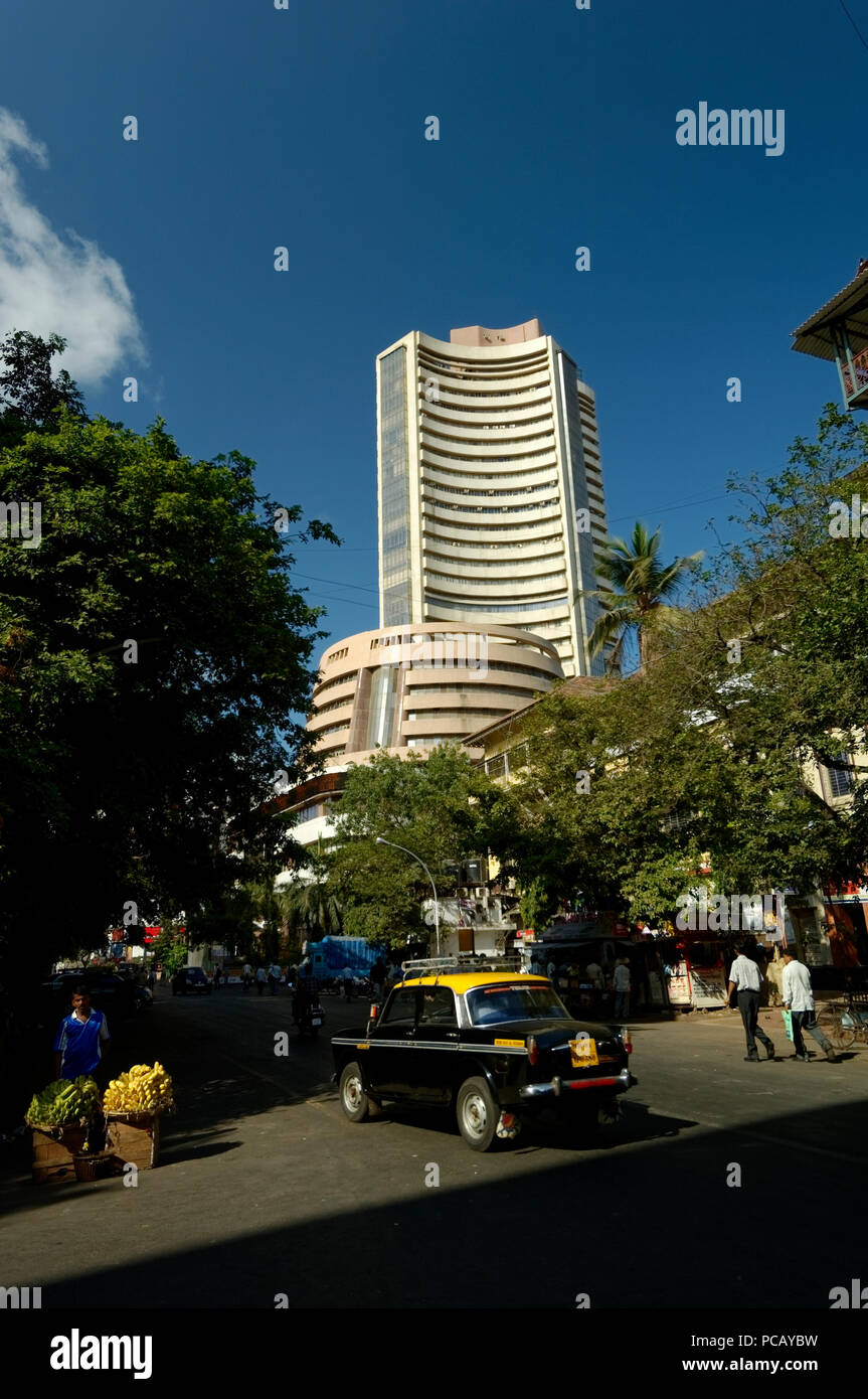 Old structure of Share market Bombay Stock Exchange Building Mumbai ...