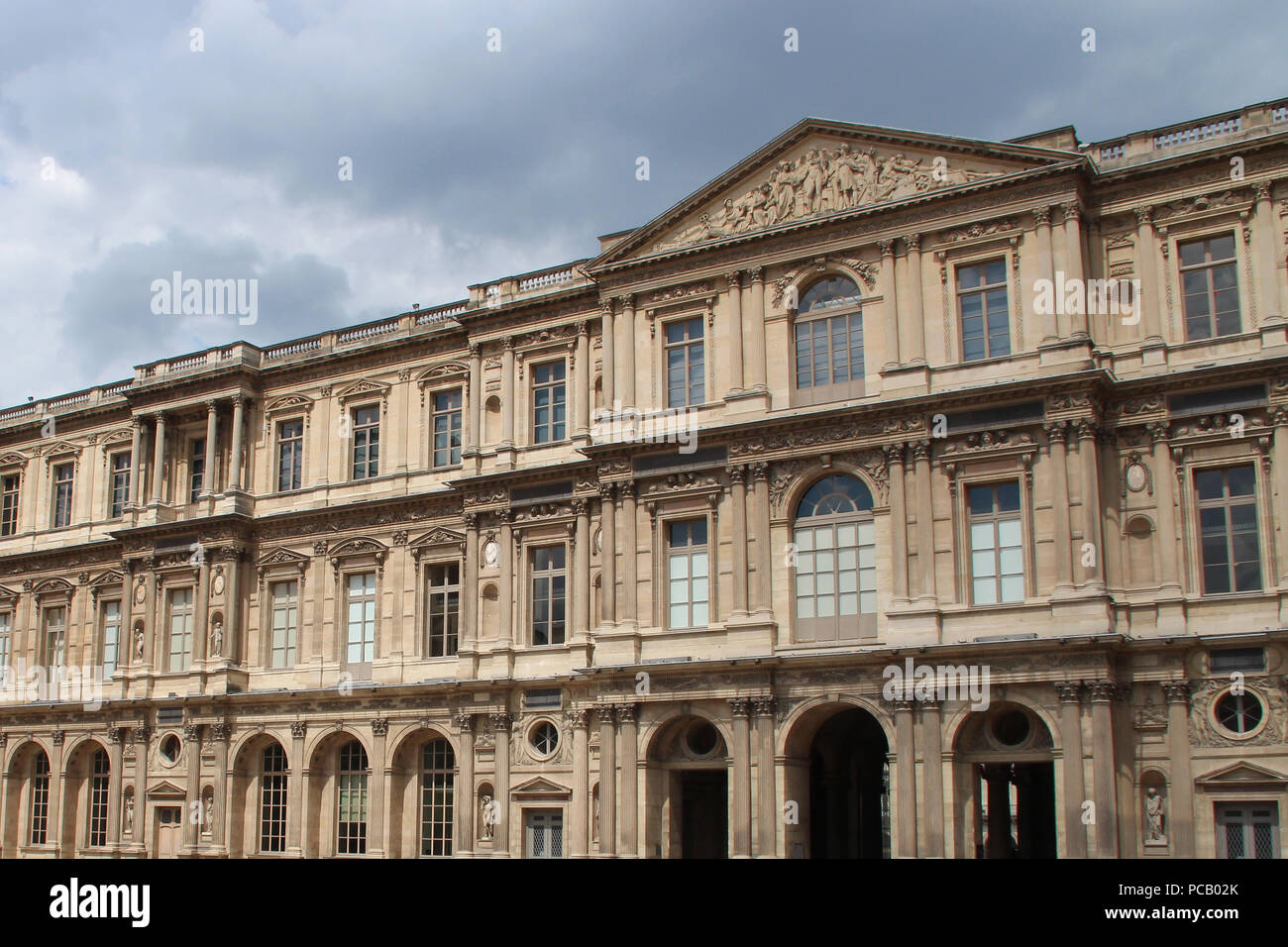 Le Louvre (cour Carrée) in Paris (France Stock Photo - Alamy