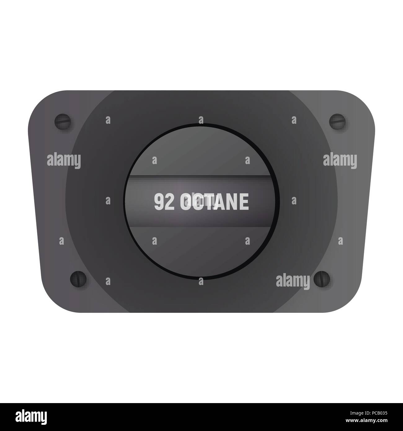 Fuel filler flap. Vector illustration. 92 octane benzine Stock Vector ...