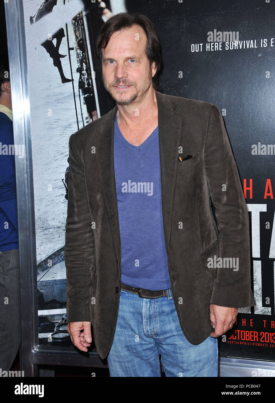 Bill Paxton arriving at The Captain Phillips Premiere at the Academy Of ...