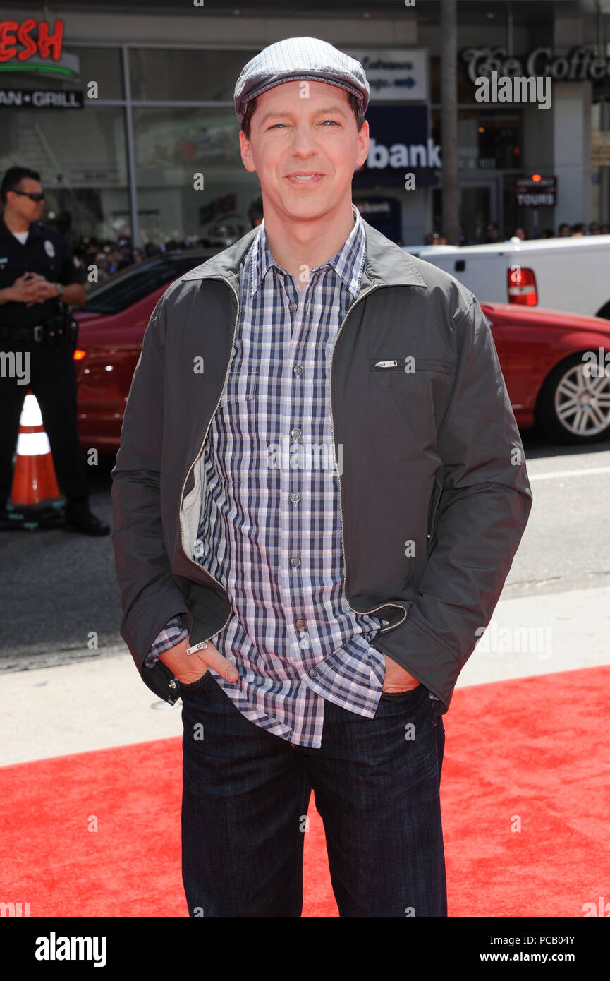 Sean Hayes at The Three Stooges Los Angeles Premiere at the Chinese ...
