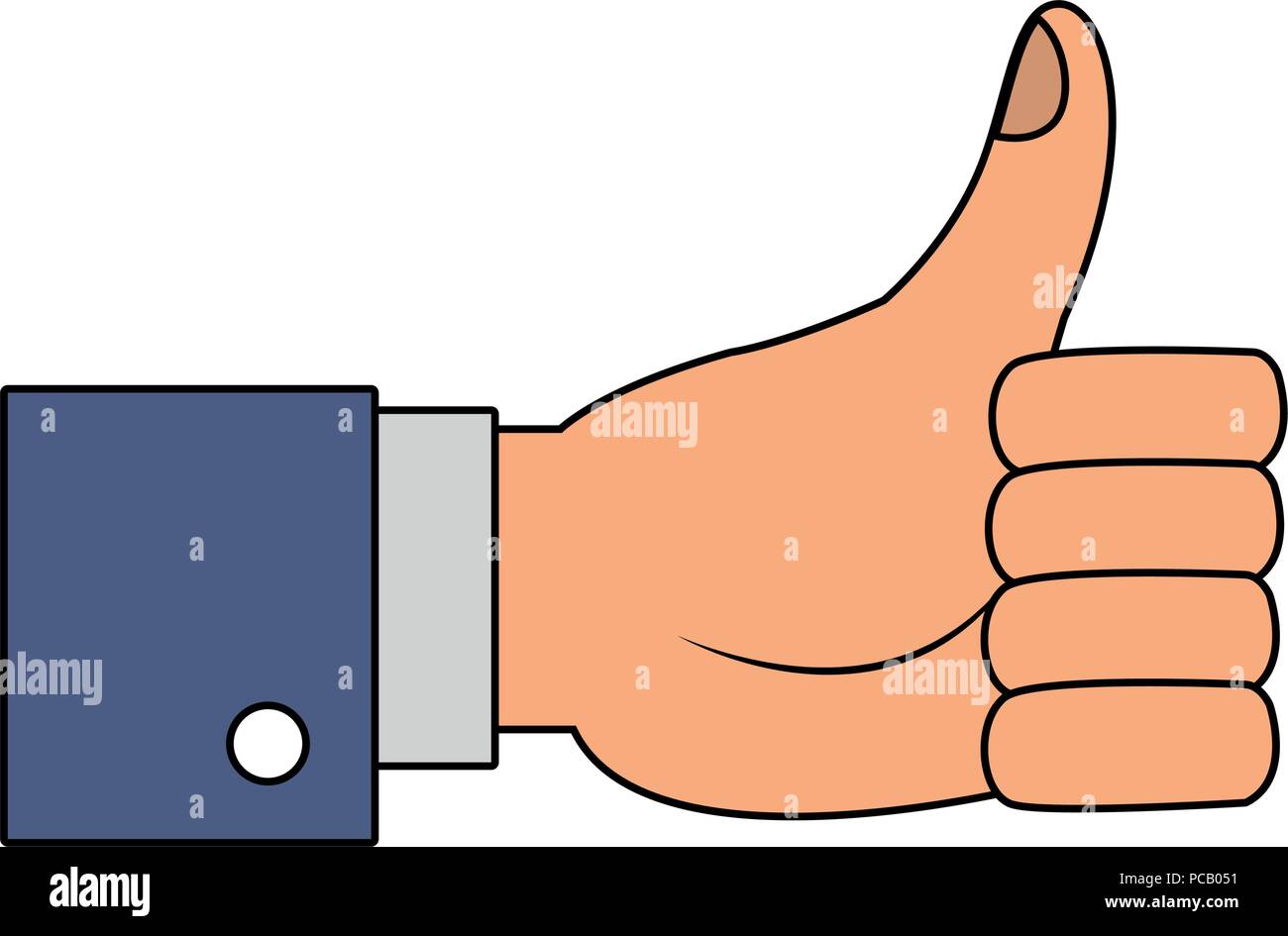 Thumb up hand sign Stock Vector Image & Art - Alamy