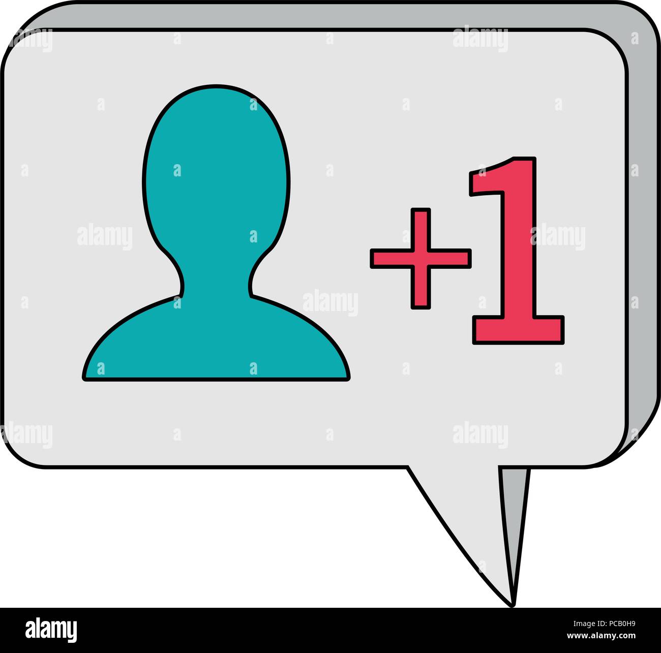 Bubble friend request symbol Stock Vector Image & Art - Alamy