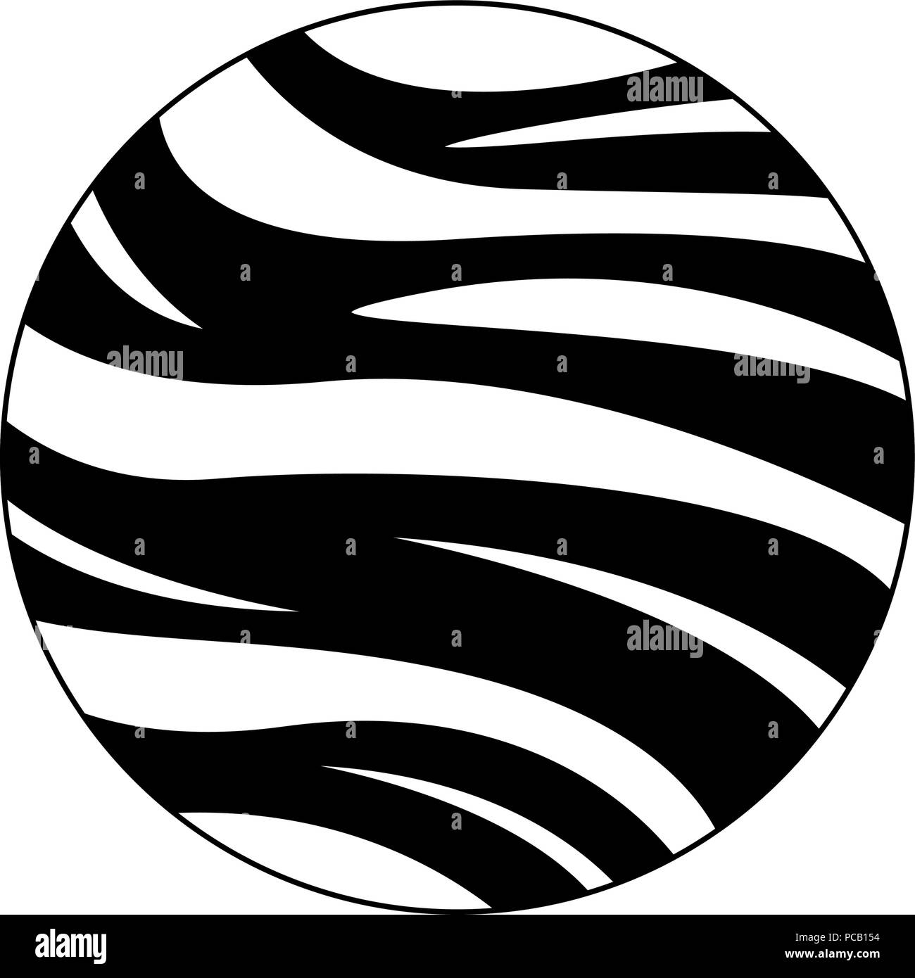 Neptune planet isolated in black and white Stock Vector Image & Art - Alamy