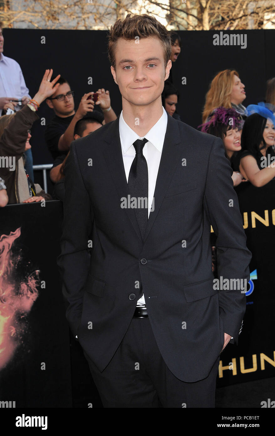 Jack Quaid at The Hunger Games Premiere at the Nokia Theatre in Los ...
