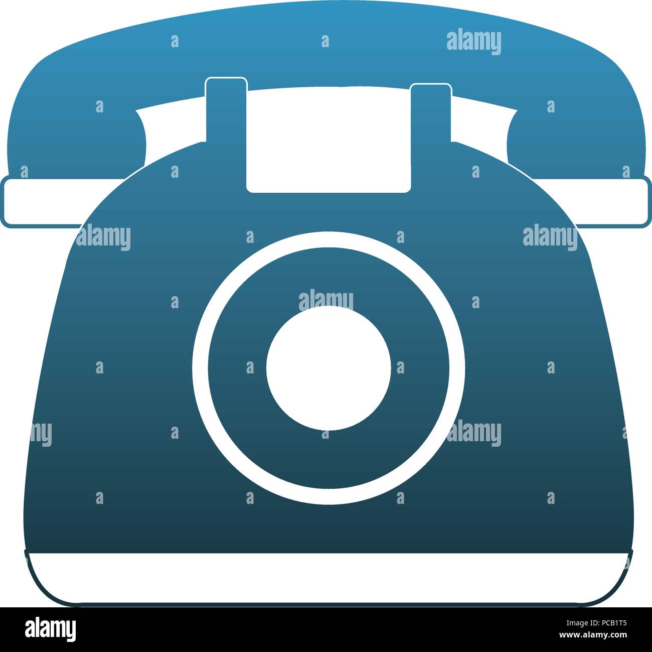 Vintage telephone symbol blue lines Stock Vector Image & Art - Alamy