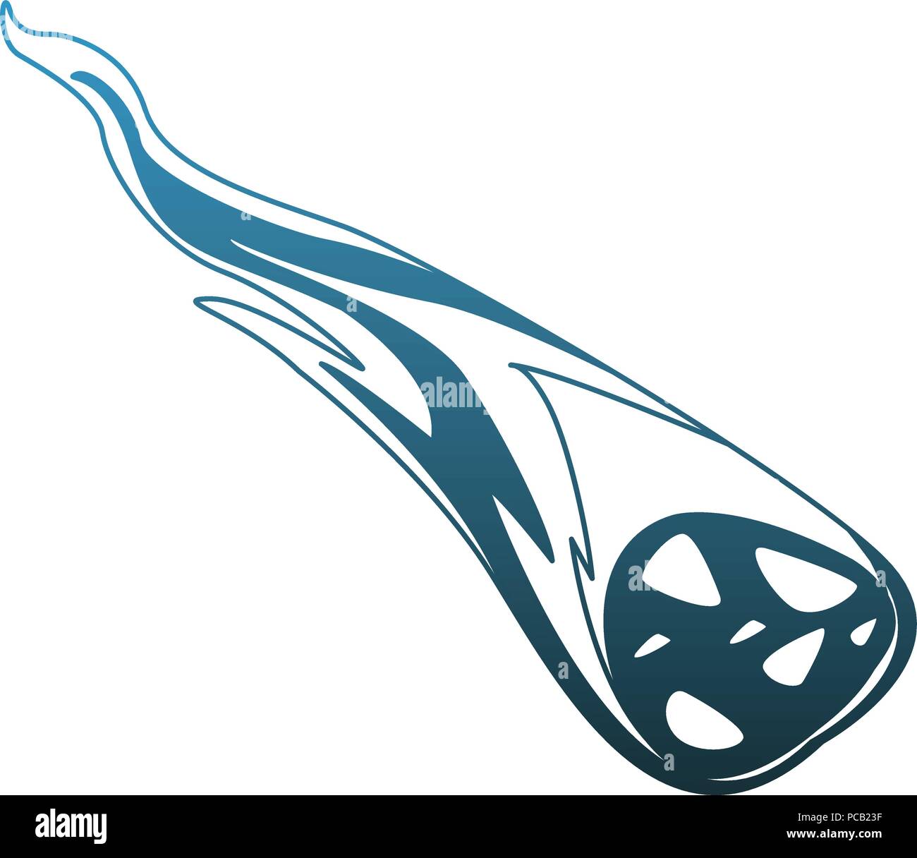 Meteor galaxy isolated blue Stock Vector Images - Alamy