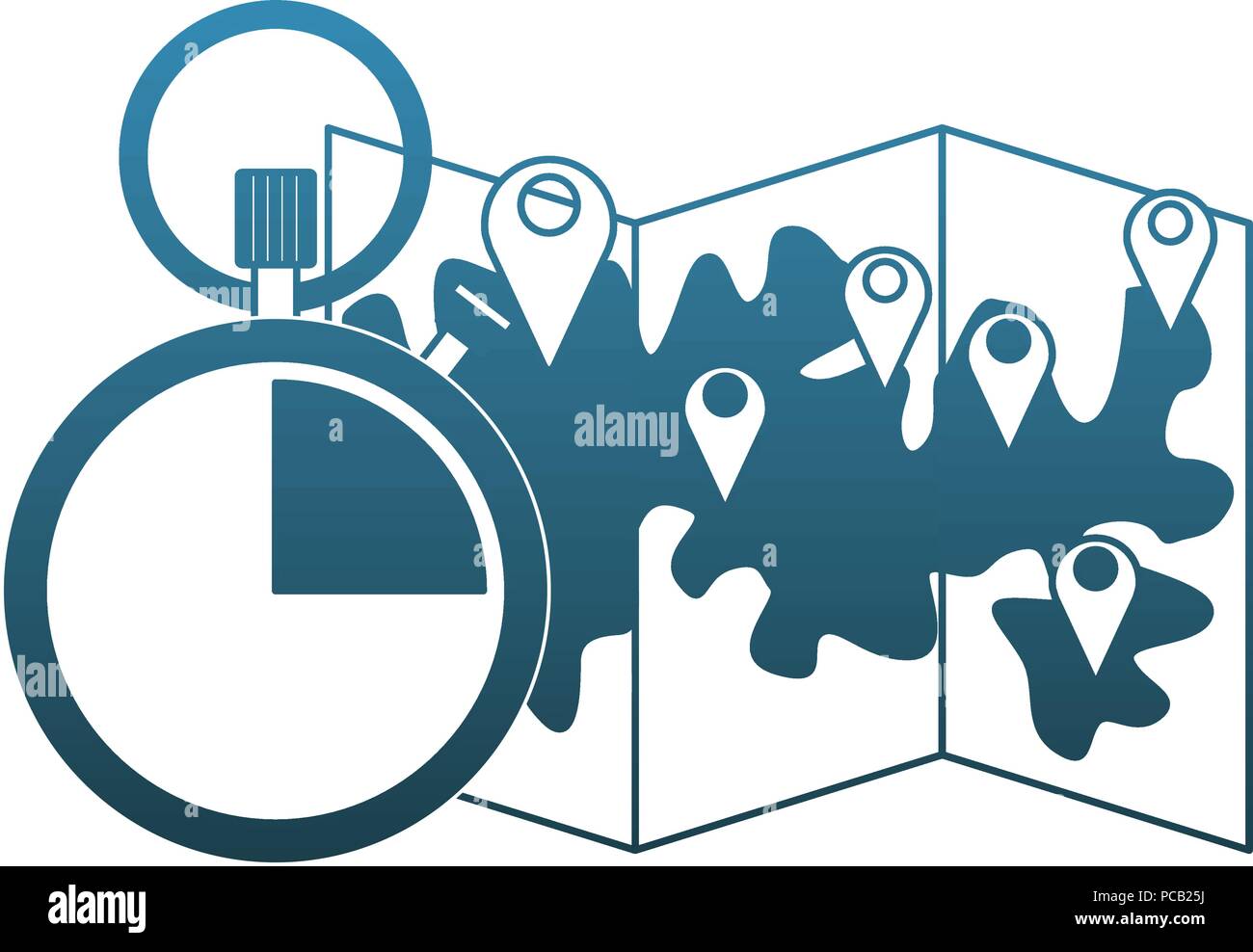 Set blue marker lines Stock Vector Images - Alamy