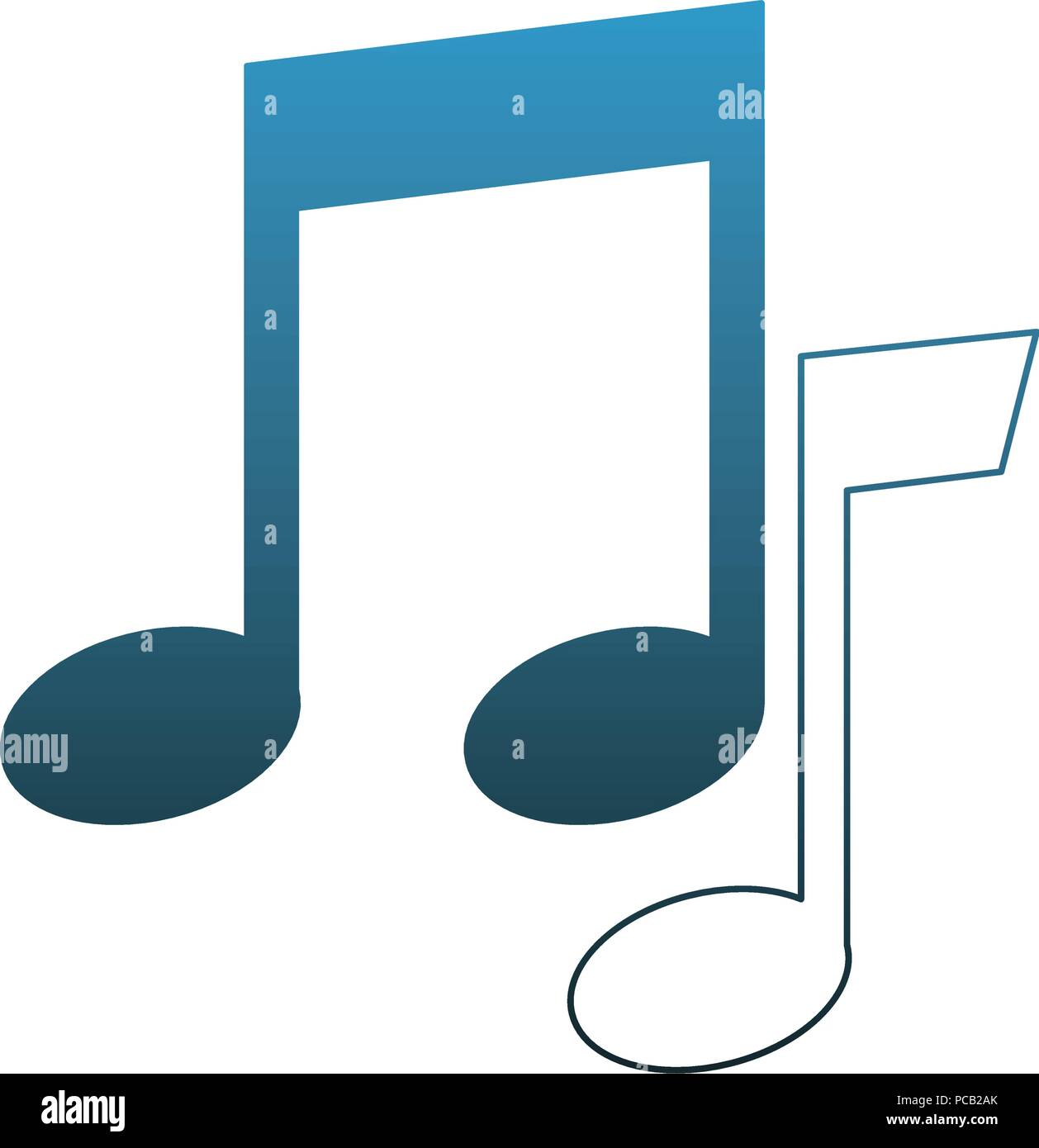 Music notes symbol blue lines Stock Vector Image & Art - Alamy
