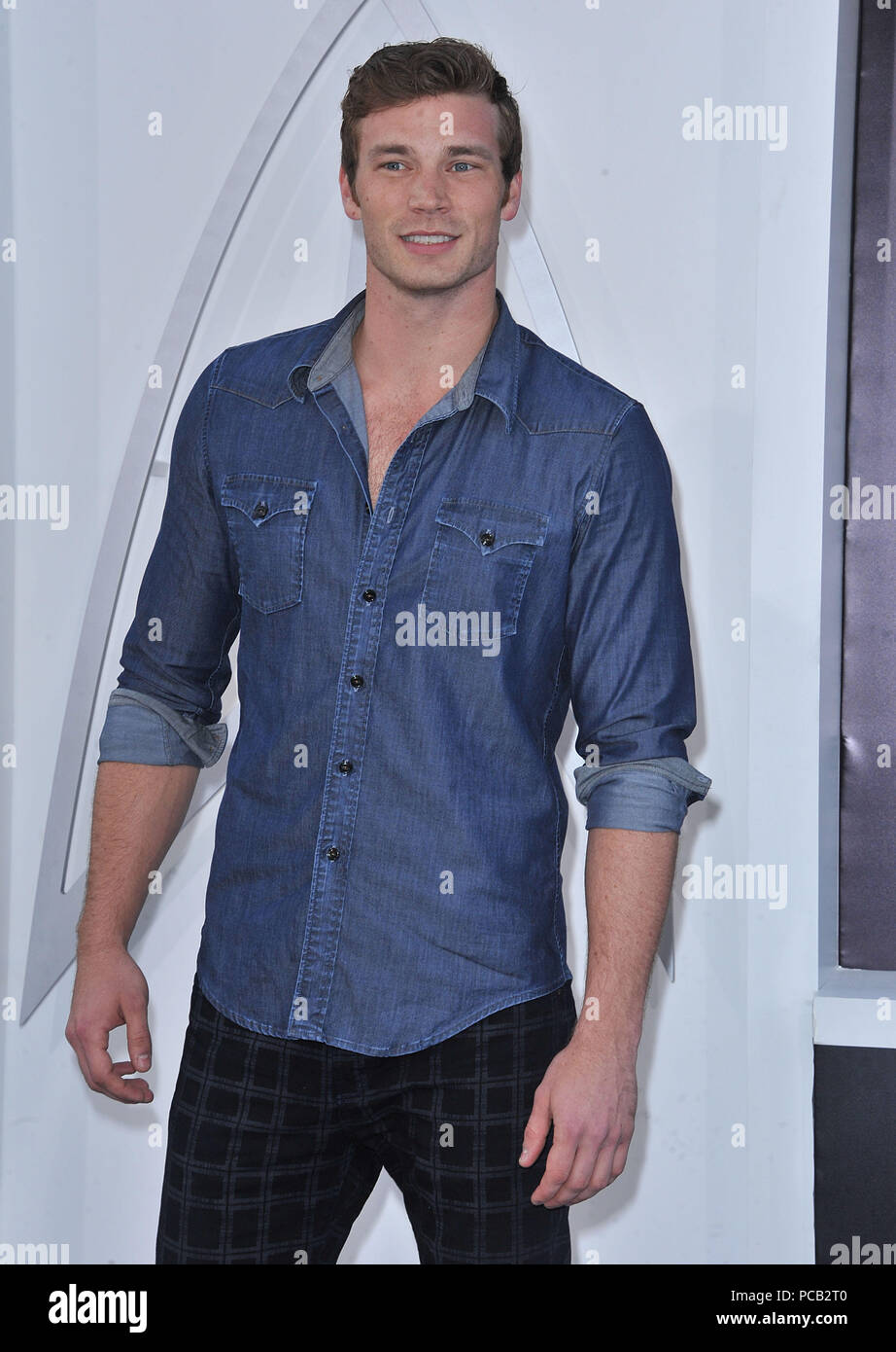 Derek Theler arriving at Star Trek Into Darkness Premiere at the Dolby ...