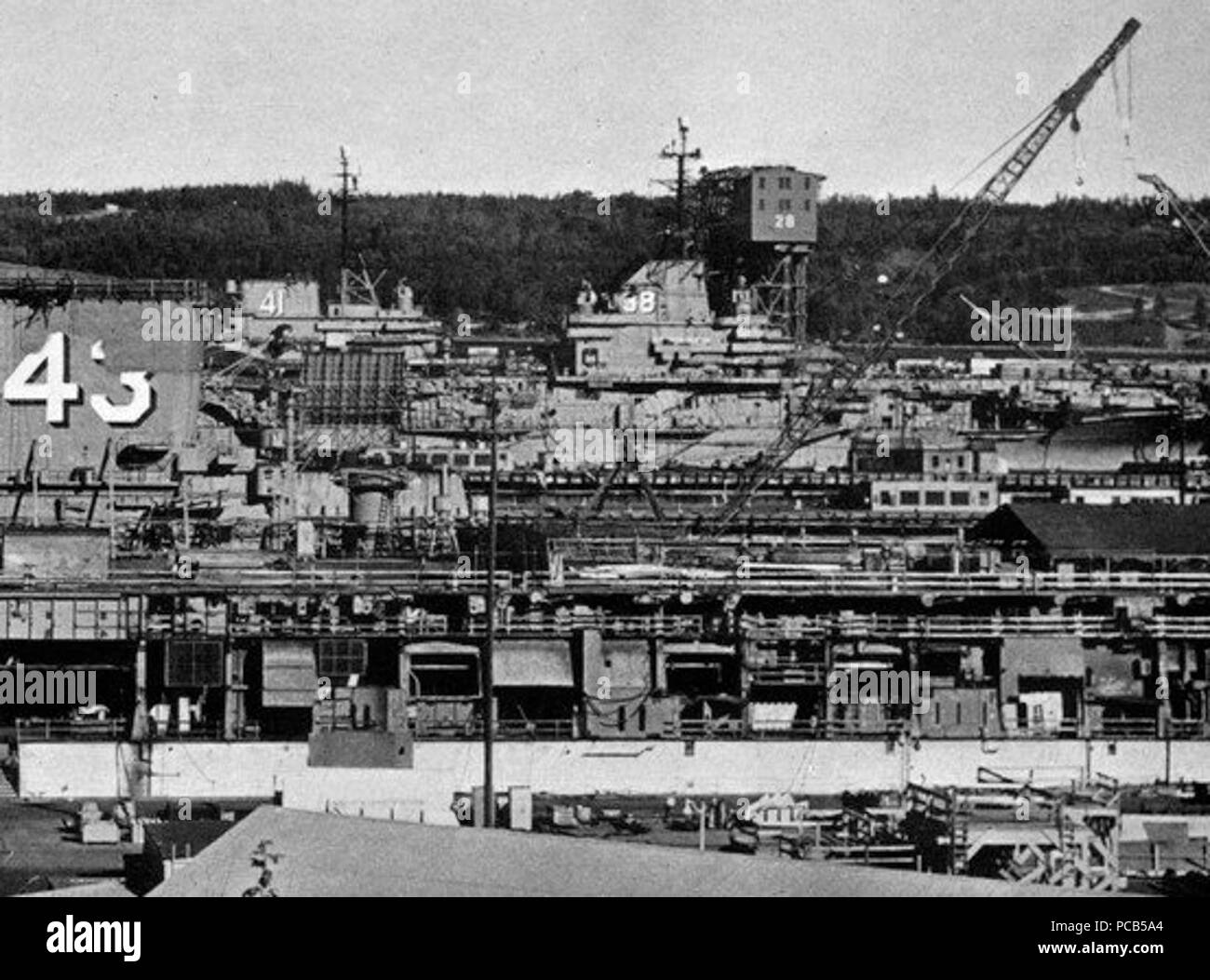 Historical puget sound naval shipyard hi-res stock photography and ...