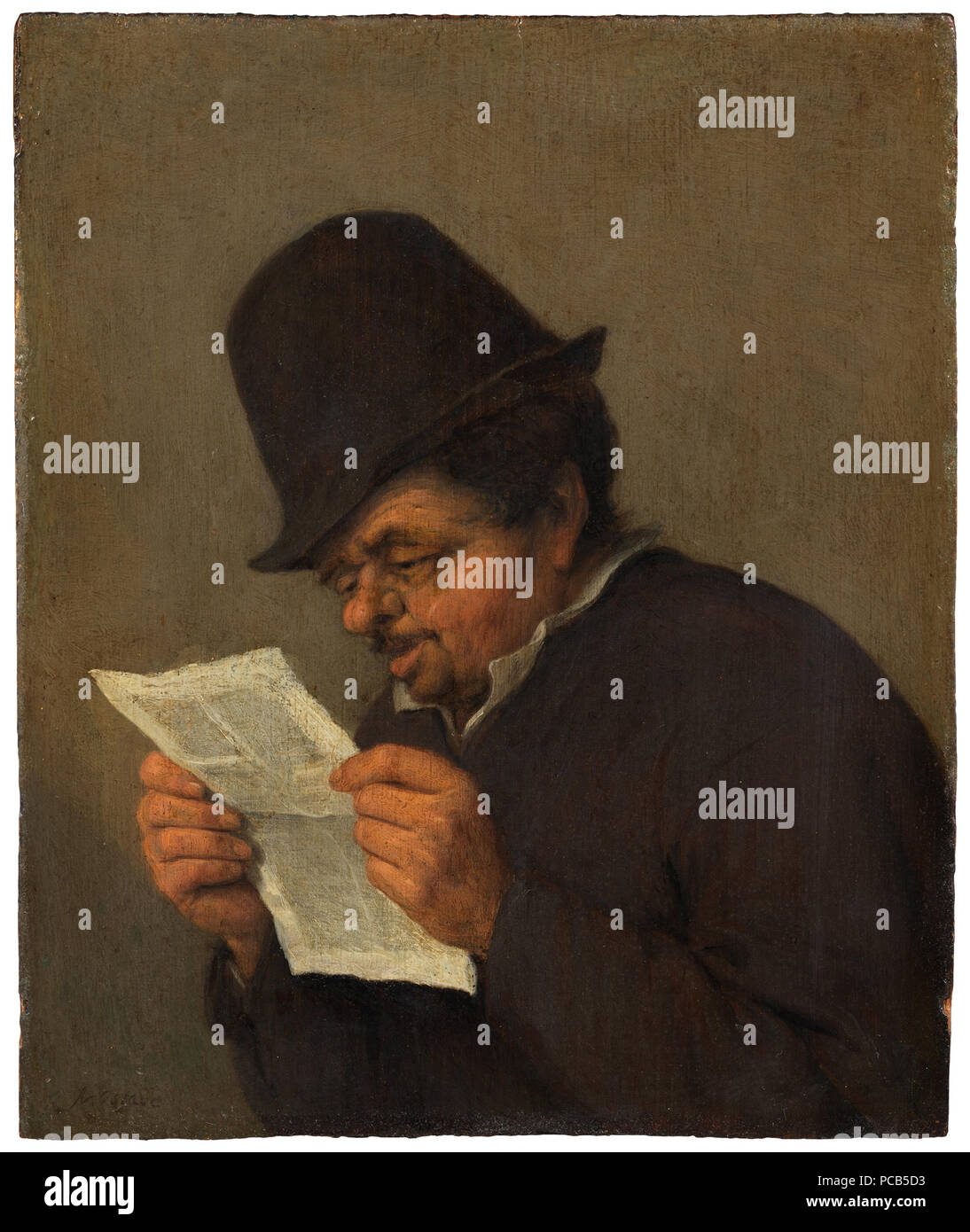 Old peasant reading hi-res stock photography and images - Alamy