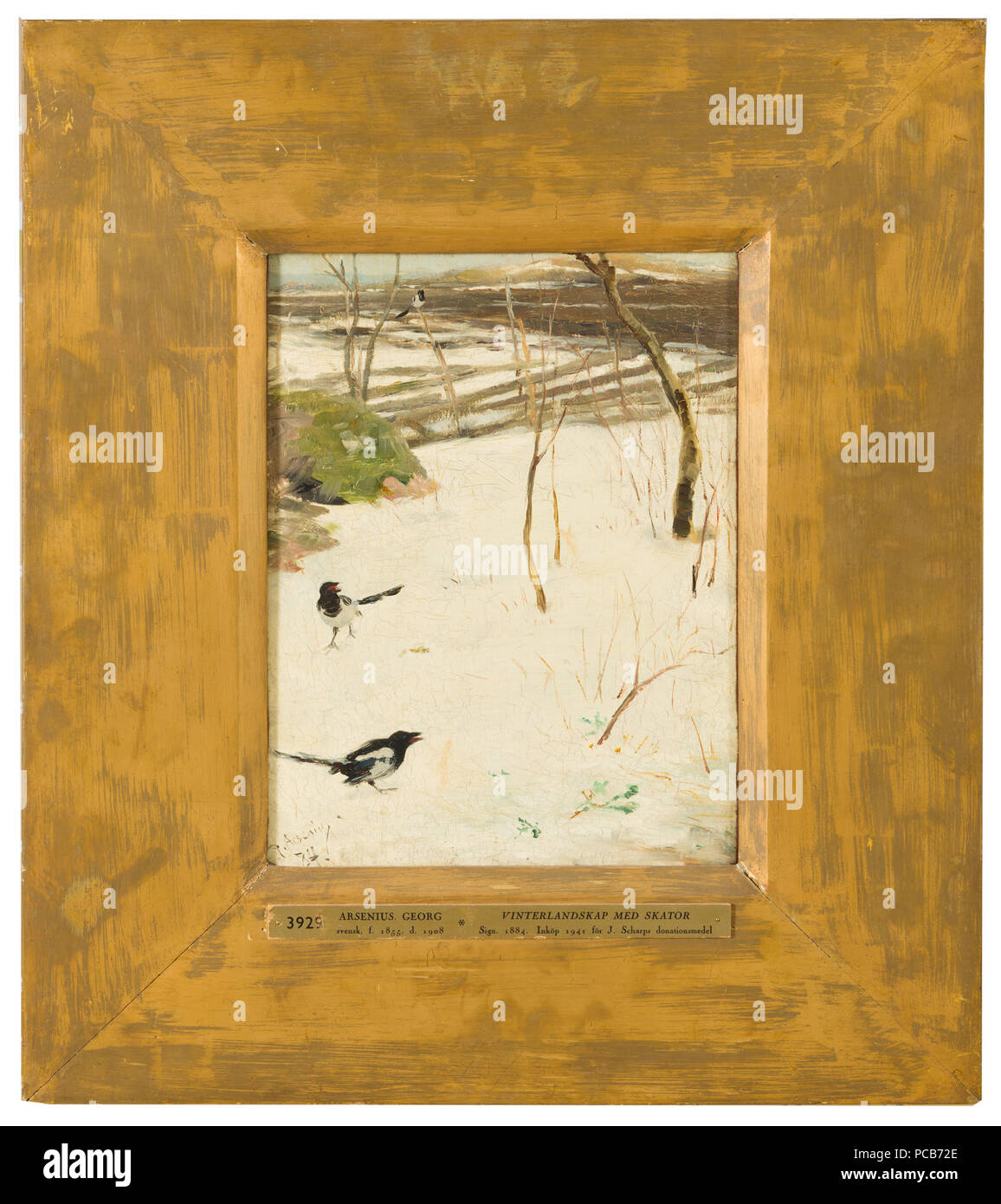 94 Winter Landscape with Magpies (Georg Arsenius) - Nationalmuseum ...