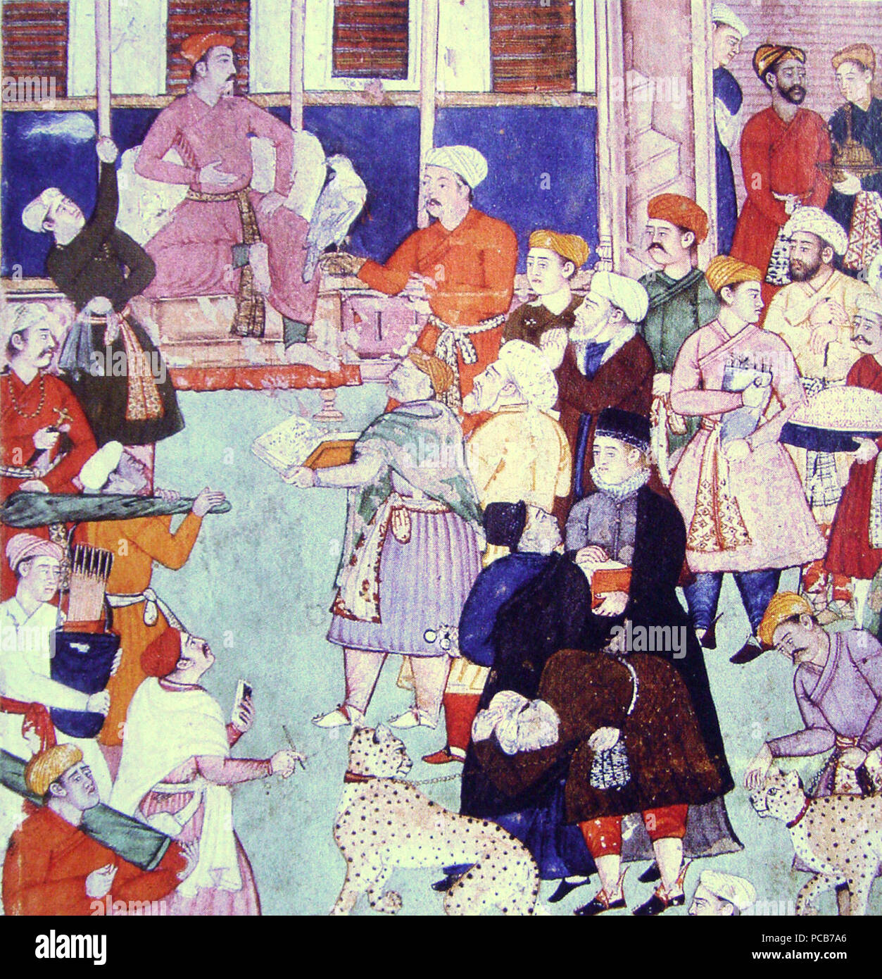Akbar with european visitors hi-res stock photography and images - Alamy