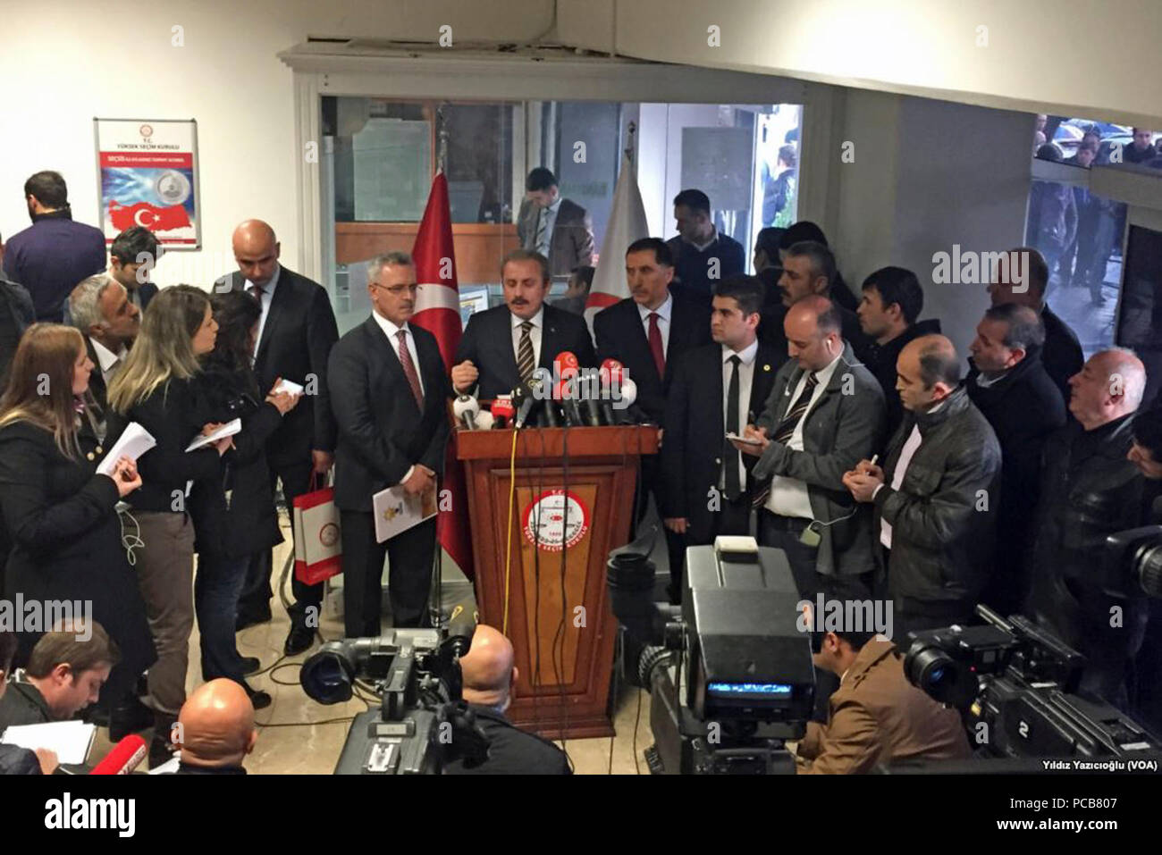 AKP party lists Turkish general election 2015 Stock Photo - Alamy