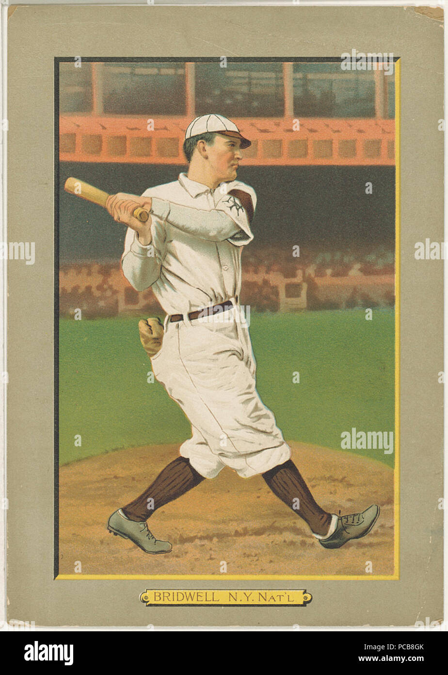 Al Bridwell, New York Giants, baseball card portrait Stock Photo - Alamy
