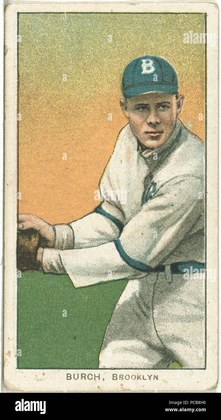 Al Burch, Brooklyn Superbas-Brooklyn Dodgers, baseball card portrait ...