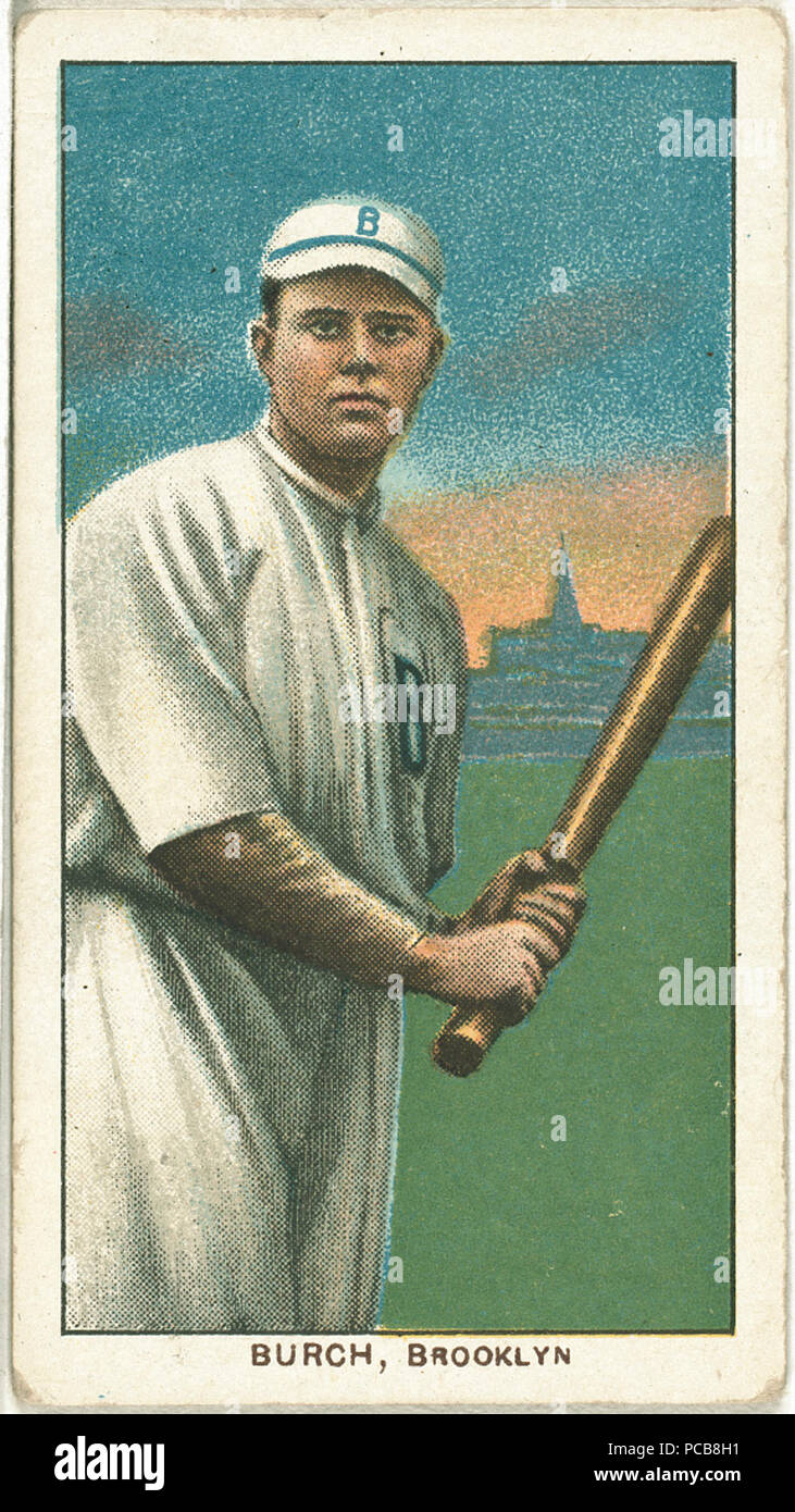 Al Burch, Brooklyn Superbas-Brooklyn Dodgers, baseball card portrait ...