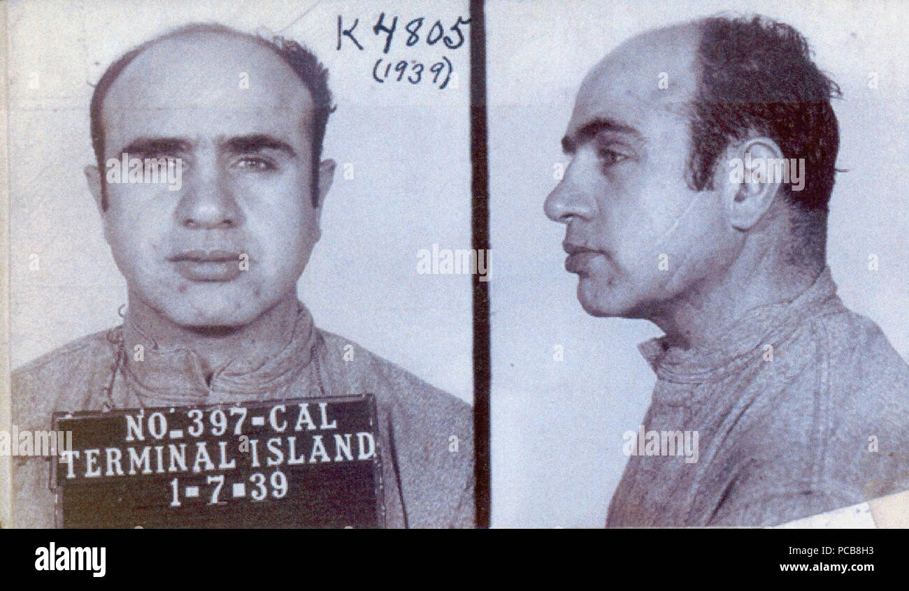 Al Capone at Terminal Island in California Stock Photo - Alamy