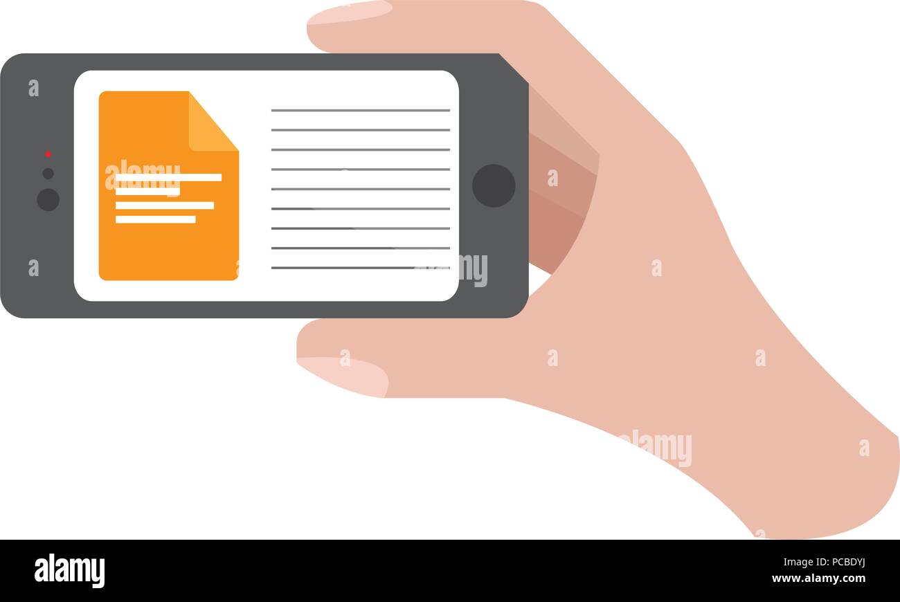 Hand holding a smartphone icon Stock Vector Image & Art - Alamy