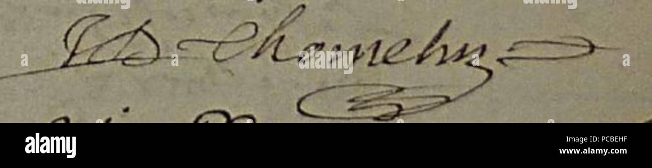 Handwritten signature on document hi-res stock photography and images ...