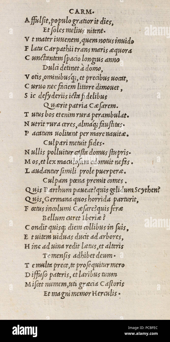 Horatius Flaccus, Opera, Venetiis, Aldus 1501 3 Aldus Manutius ...