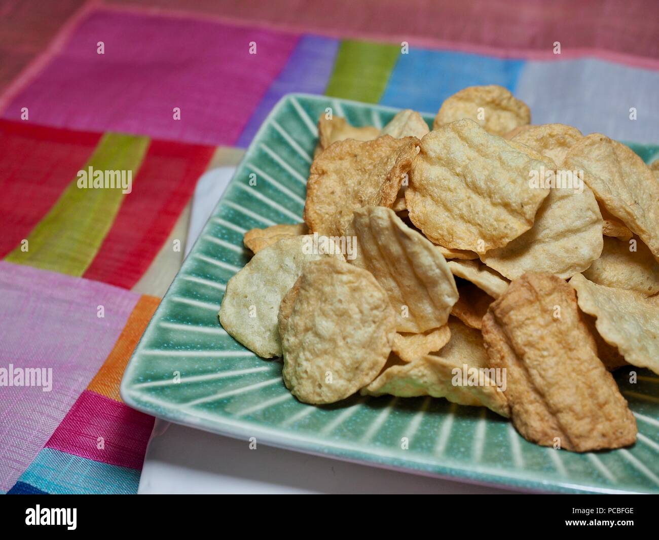 Asian food Roast dried filefish, dried filefish fillet Stock Photo - Alamy