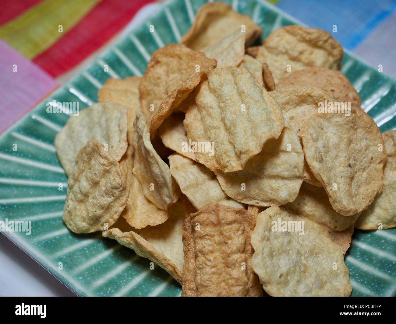 Asian food Roast dried filefish, dried filefish fillet Stock Photo - Alamy