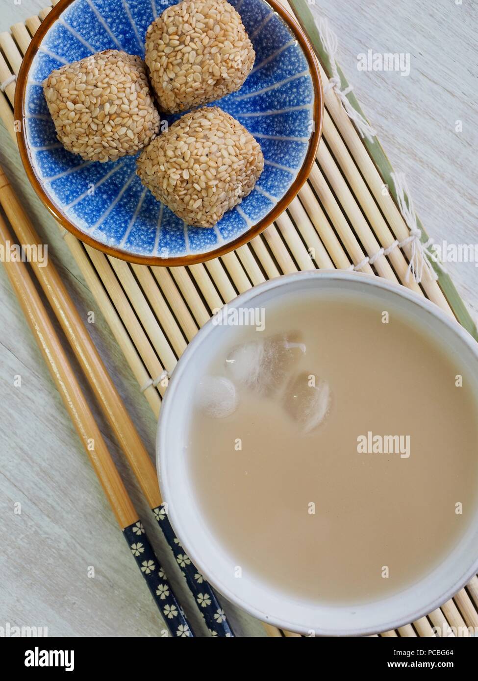 Korean traditional drink powder made of mixed grains Stock Photo - Alamy