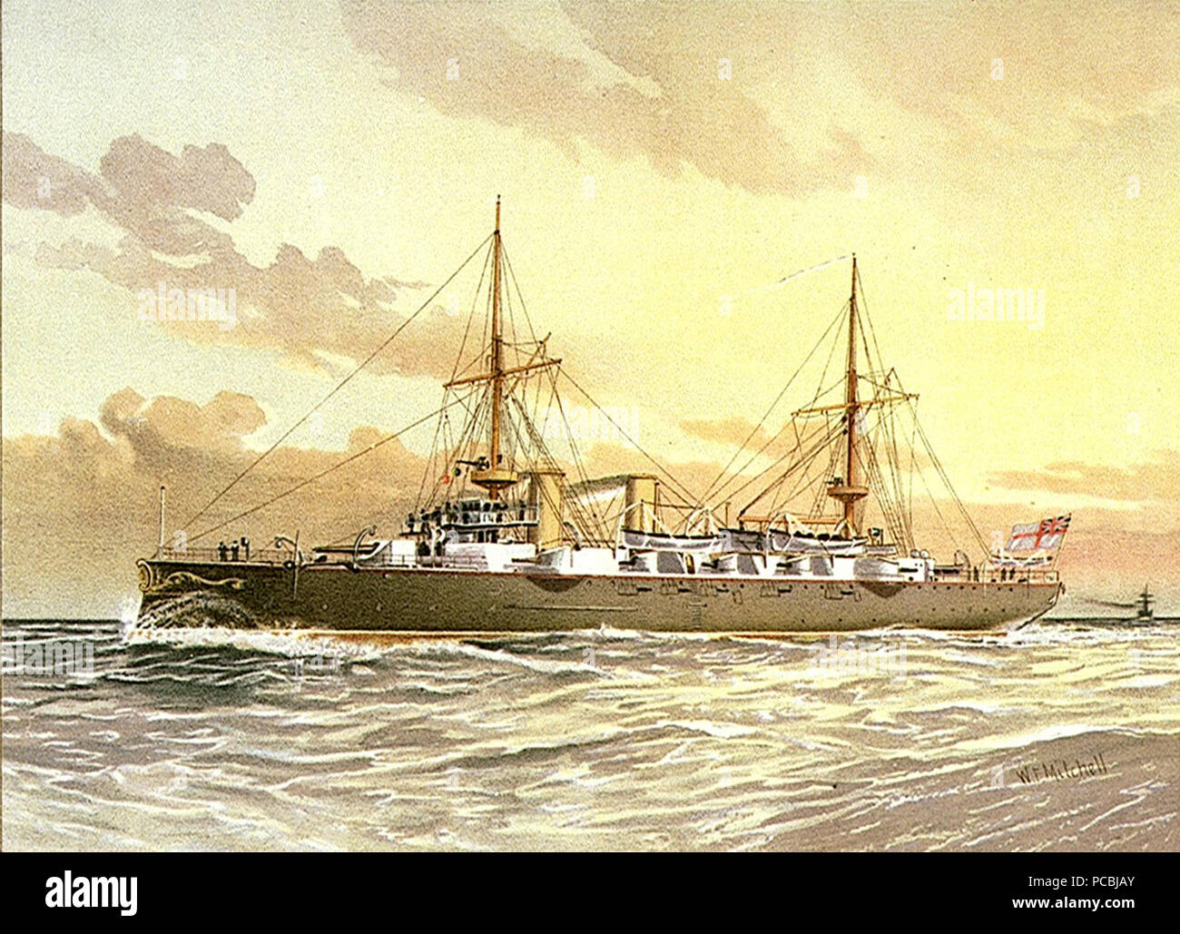 25 HMS Undaunted (1886 Stock Photo - Alamy