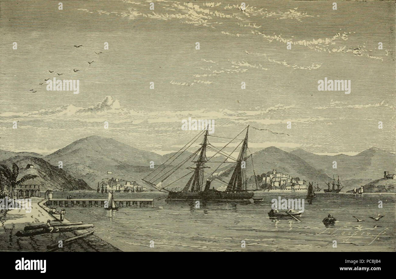 56 View of St Thomas, West Indies 1870 Stock Photo - Alamy
