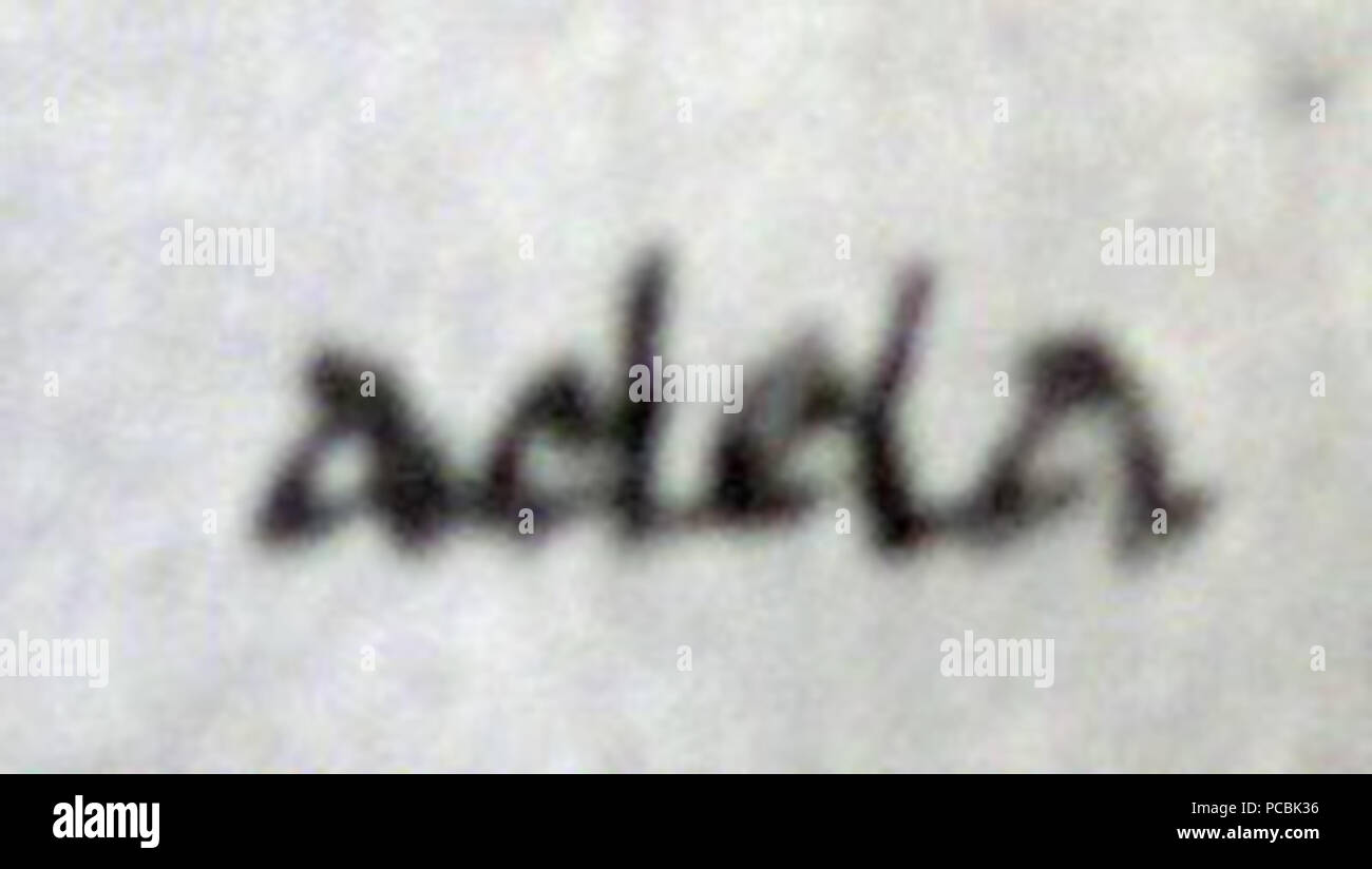 2 Adela signature Stock Photo - Alamy