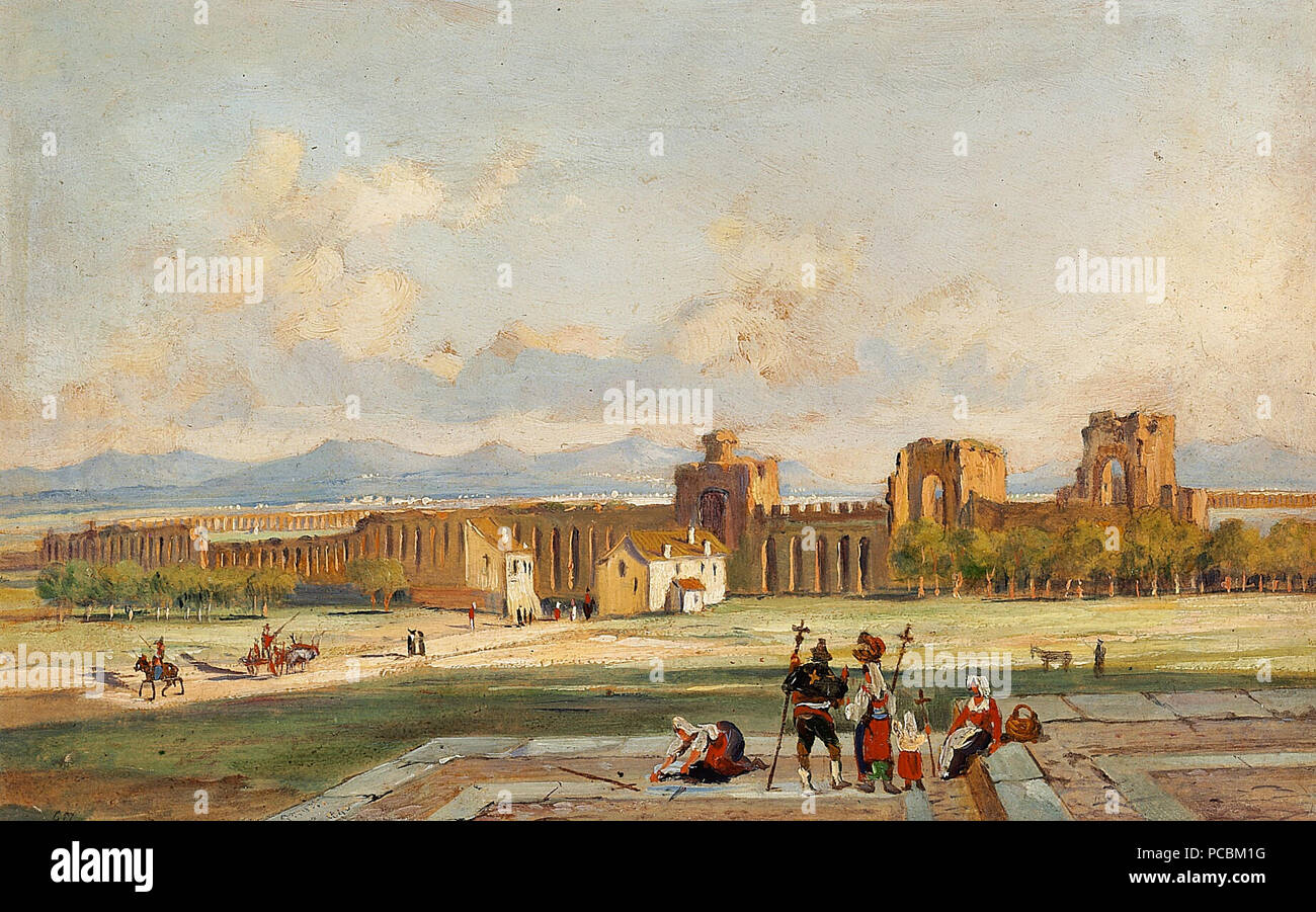 9 City walls of Rome seen from the campagna Stock Photo - Alamy