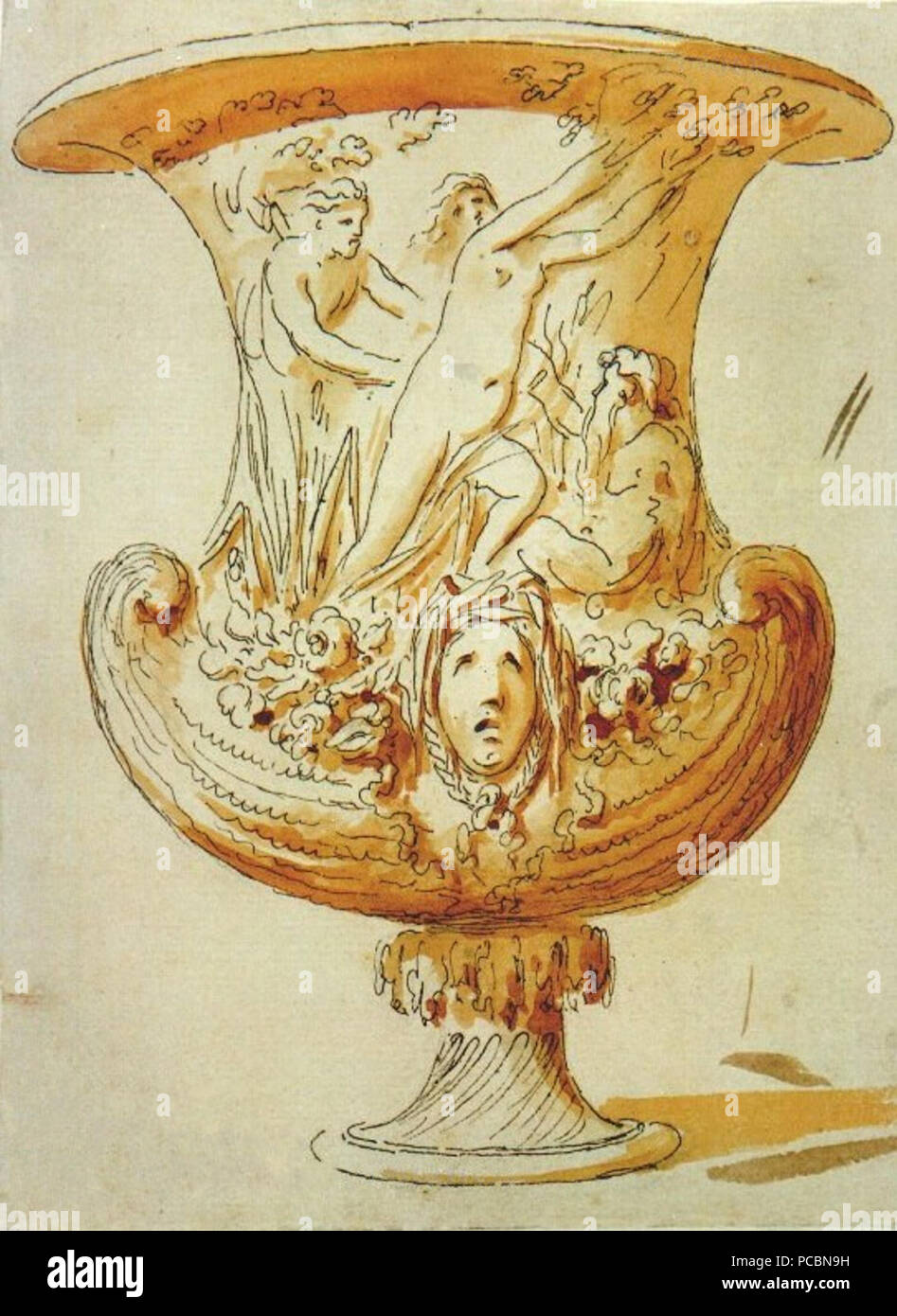 16 Crátera con Apolo y Dafne - Anónimo (CE0866D Stock Photo - Alamy