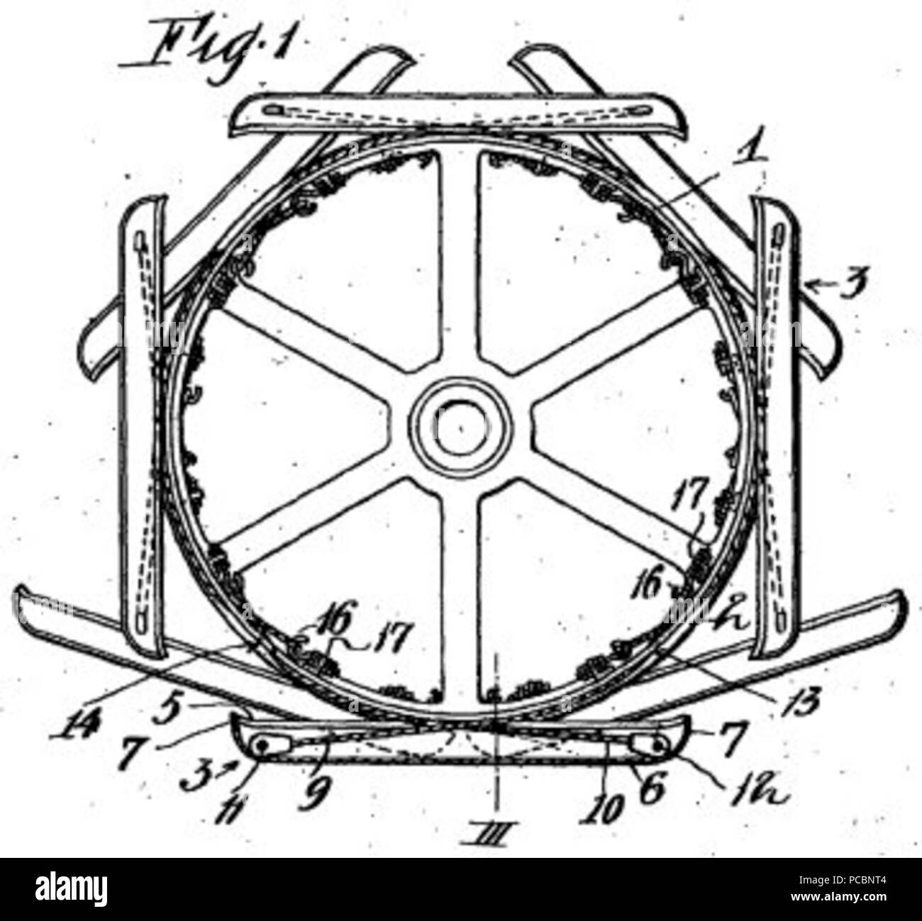 20 Frank Bottrill 1912 ped-rail patent Stock Photo - Alamy