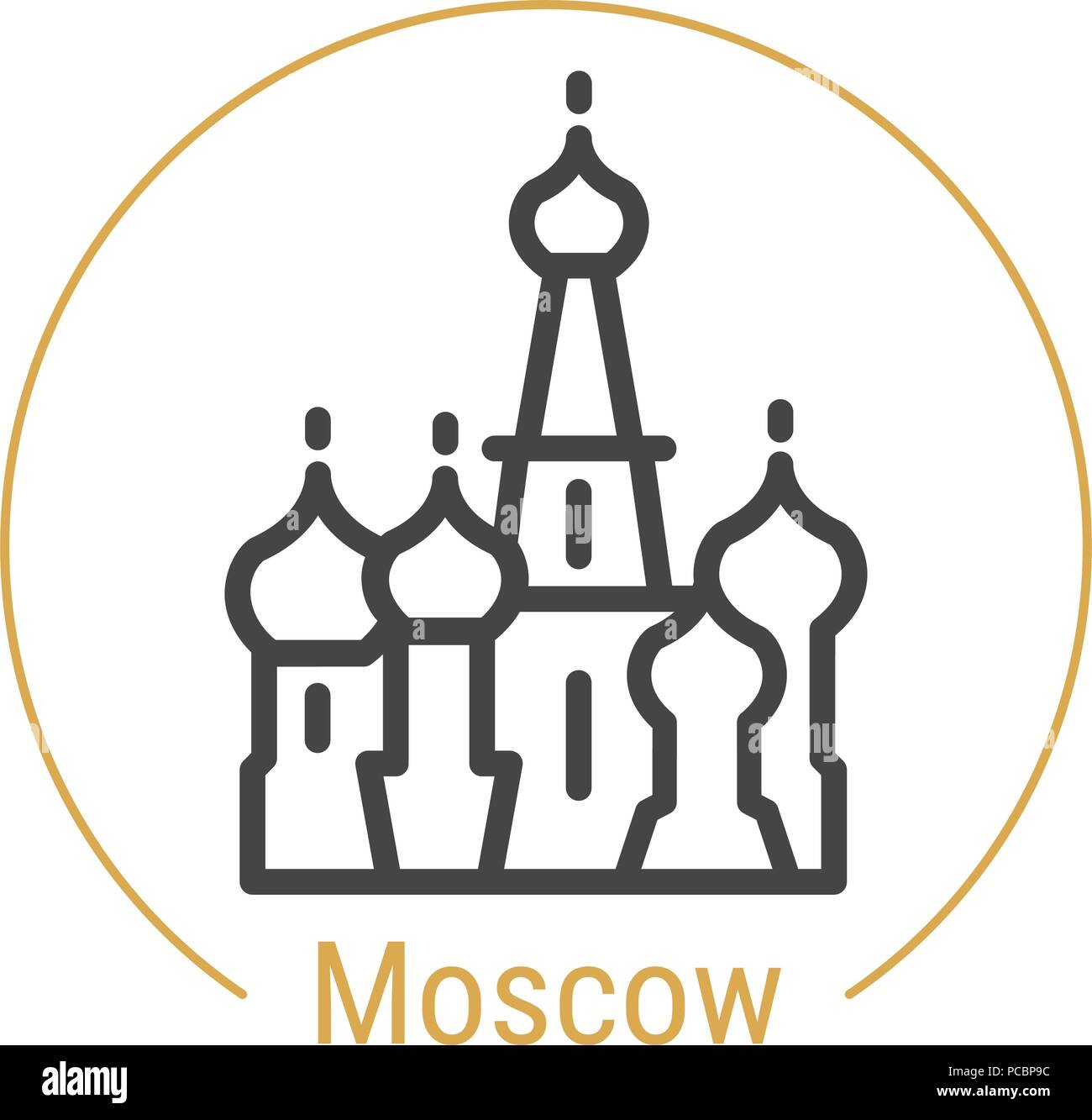 Moscow, Russia Vector Line Icon Stock Vector Image & Art - Alamy