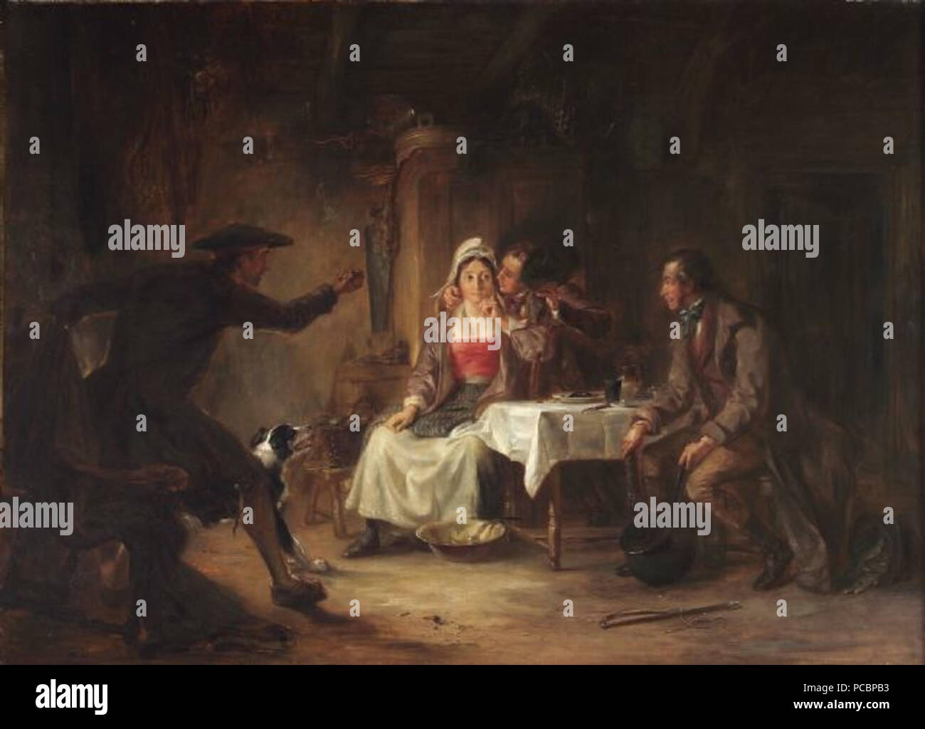 23 Get Up and Bar the Door. illustration by Alexander George Fraser ...