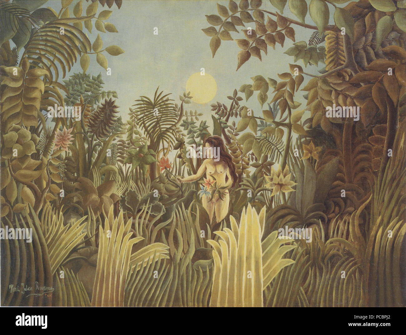 24 Henri Rousseau - Eve in the Garden of Eden Stock Photo - Alamy