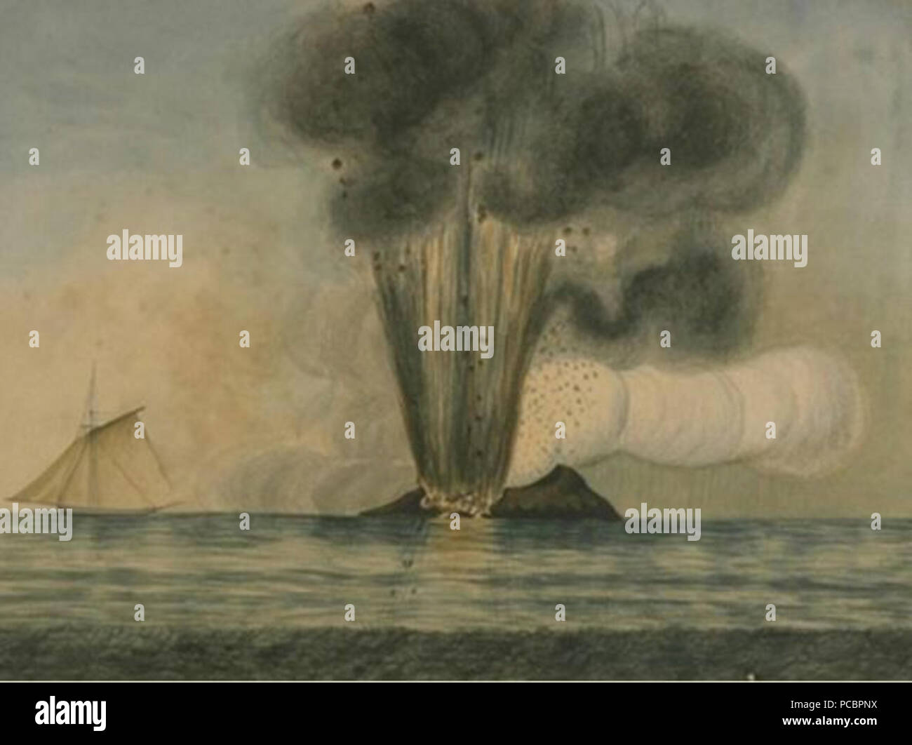 26 Isola ferdinandea stampa anonima dell'epoca Stock Photo - Alamy
