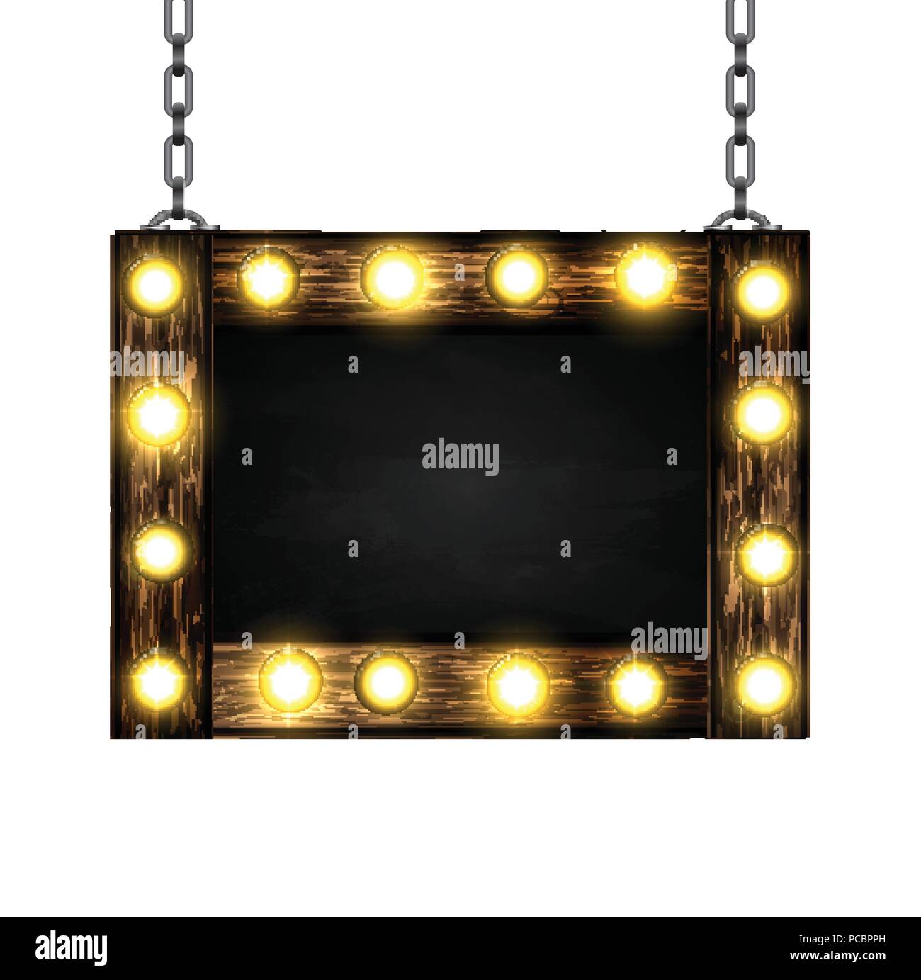 Shining retro billboard Stock Vector Image & Art - Alamy