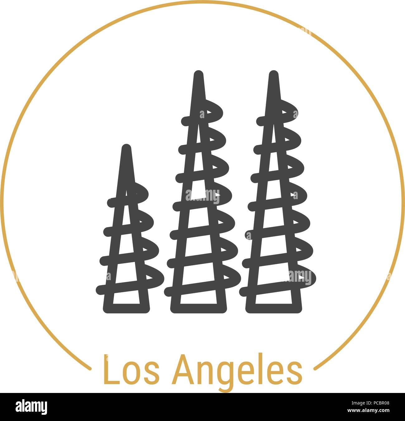 Los angeles history Stock Vector Images - Alamy