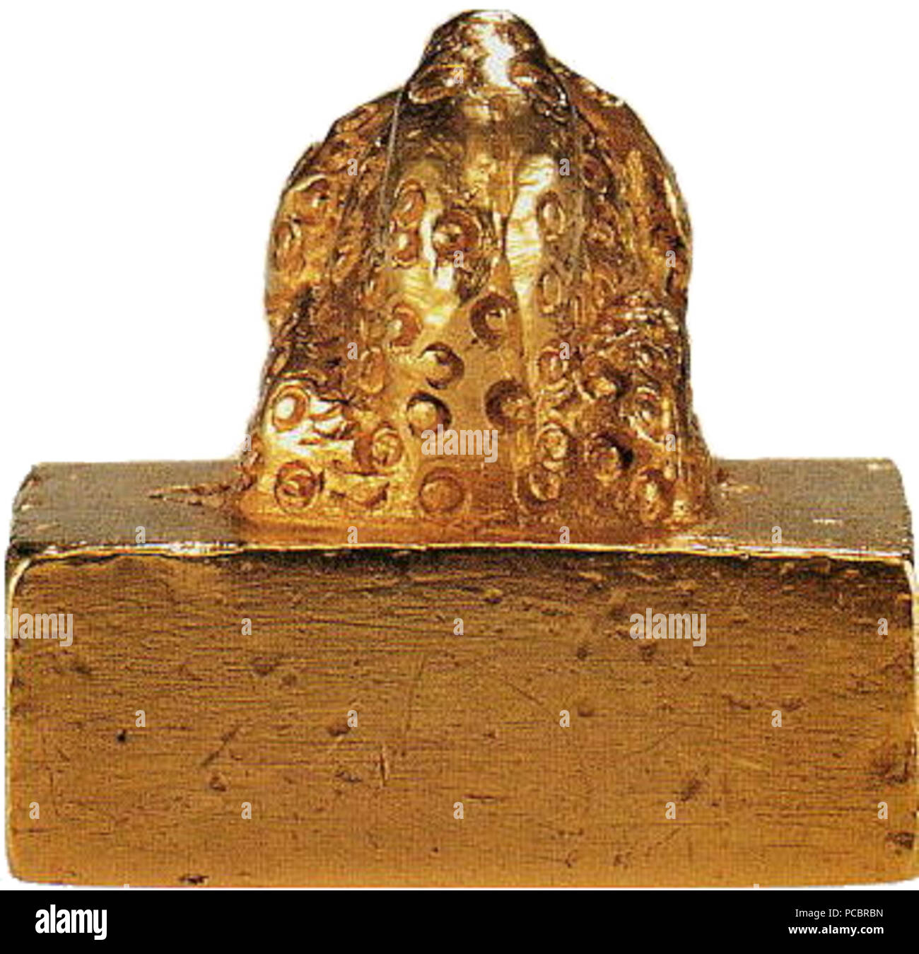 29 King of Na gold seal knob front Stock Photo - Alamy