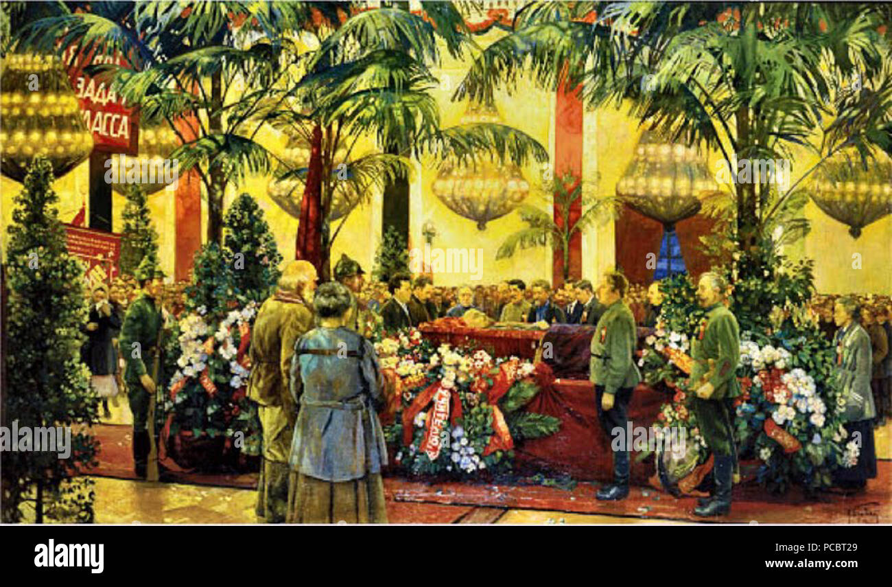32 Lenin's funerals by I.Brodsky (1925 Stock Photo - Alamy