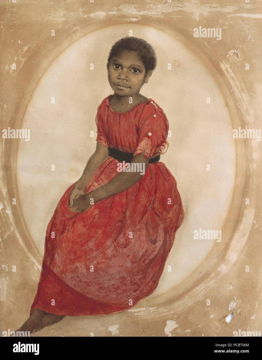 37 Mathinna 1842 by Thomas Bock Stock Photo - Alamy