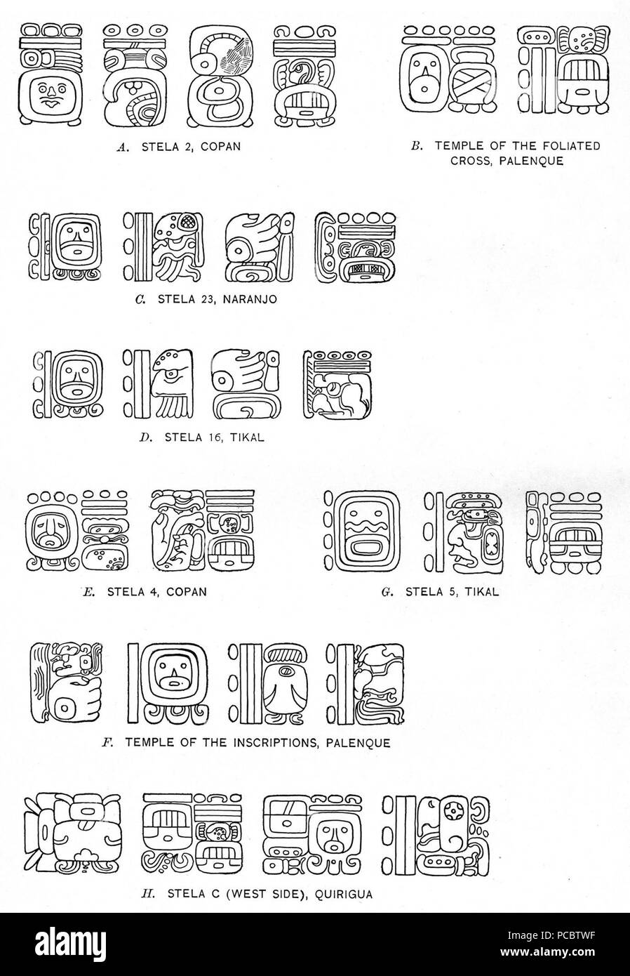 Mayan plate Black and White Stock Photos & Images - Alamy