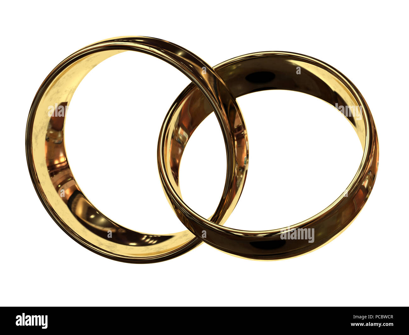 Wedding rings connected hi-res stock photography and images - Alamy