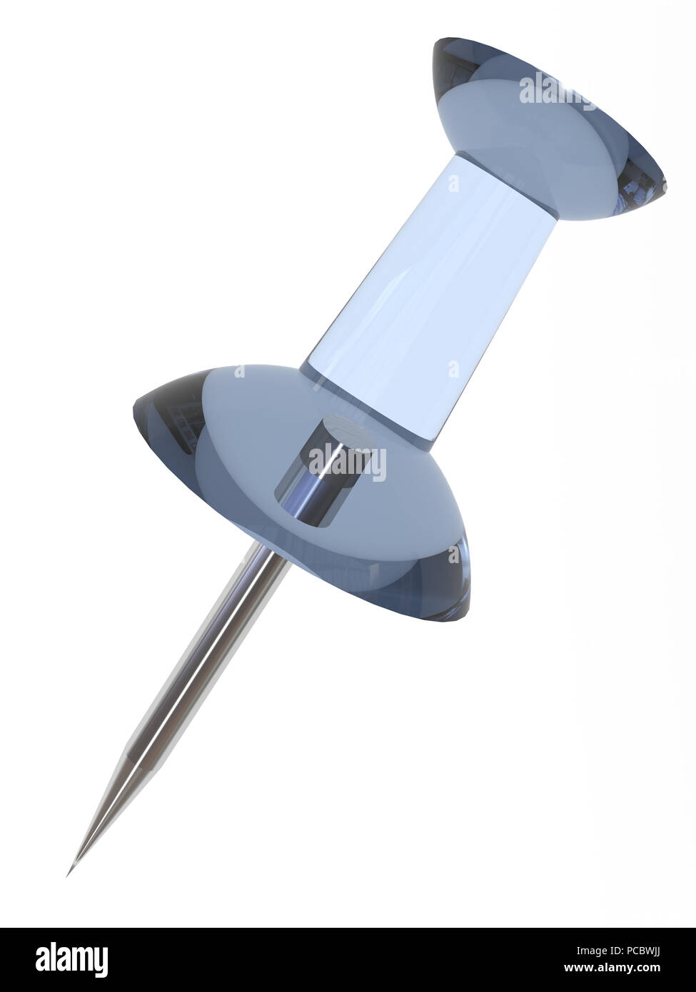 Transparent Blue Push-Pin Stock Photo - Alamy