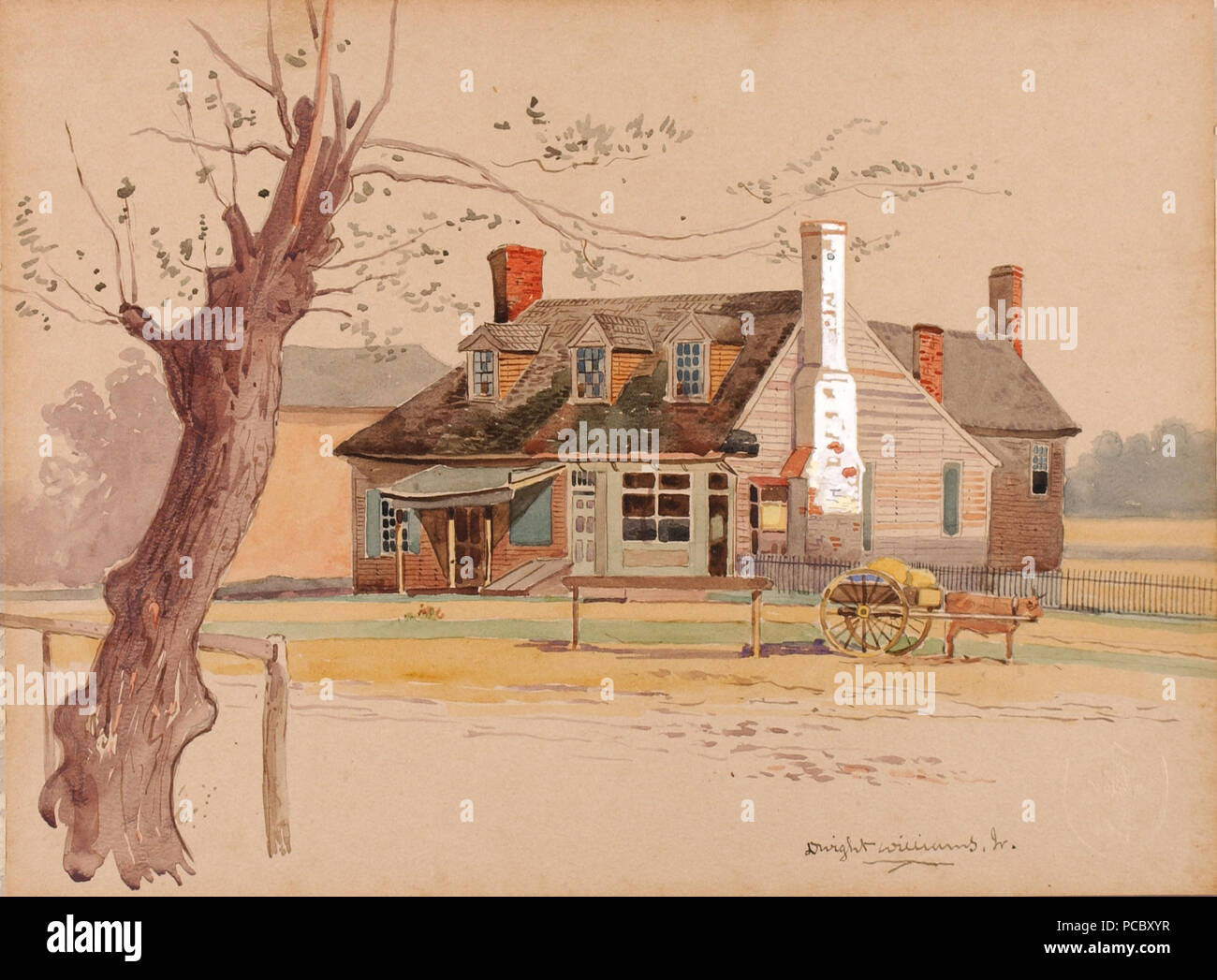 650 Williamsburg Post Office SAAM-1963.13 1 Stock Photo - Alamy