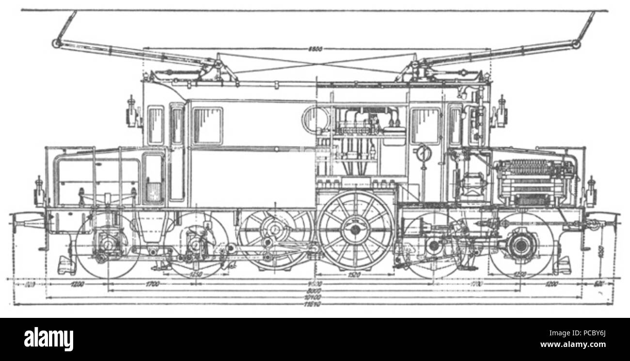52 SBB 367 Typenskizze Stock Photo - Alamy