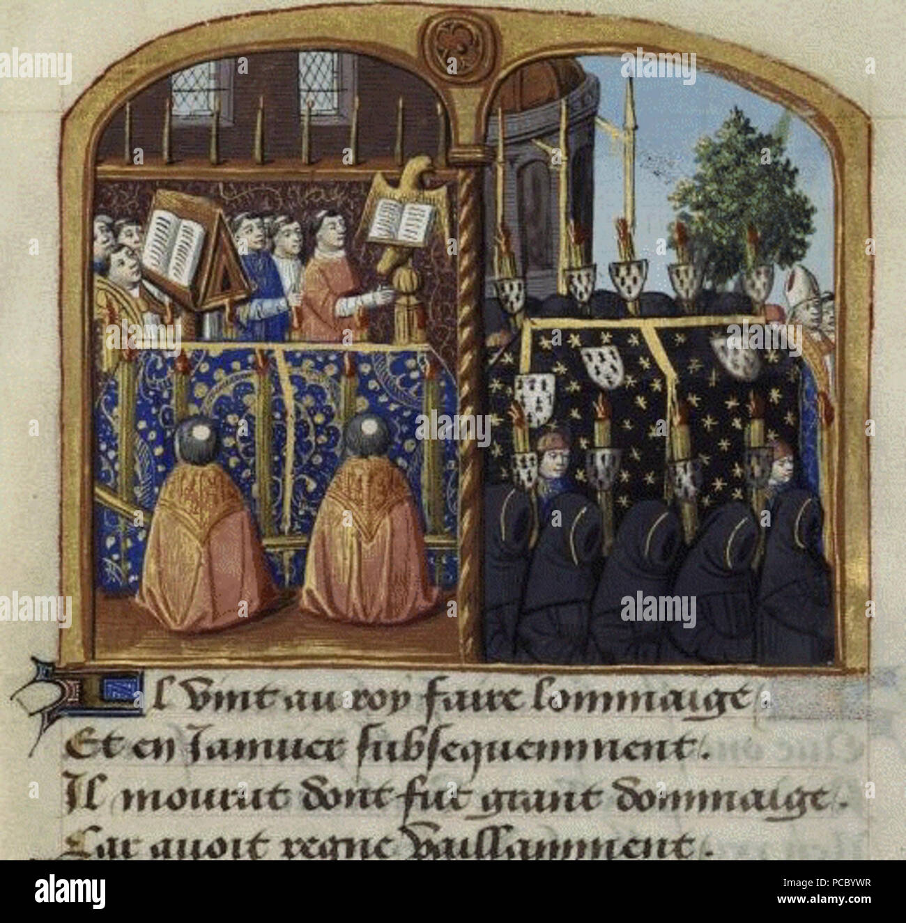 Manuscript 11 century france hi-res stock photography and images - Alamy